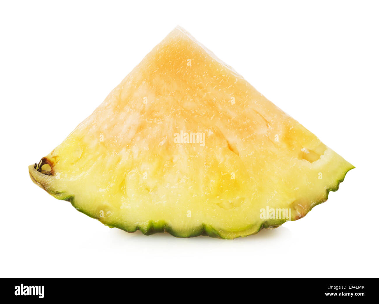 pineapple with a slice piece on the white background Stock Photo - Alamy