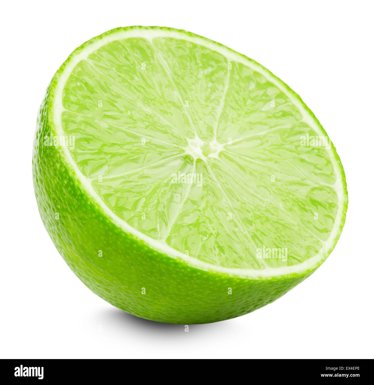 half of lime isolated on the white background Stock Photo - Alamy