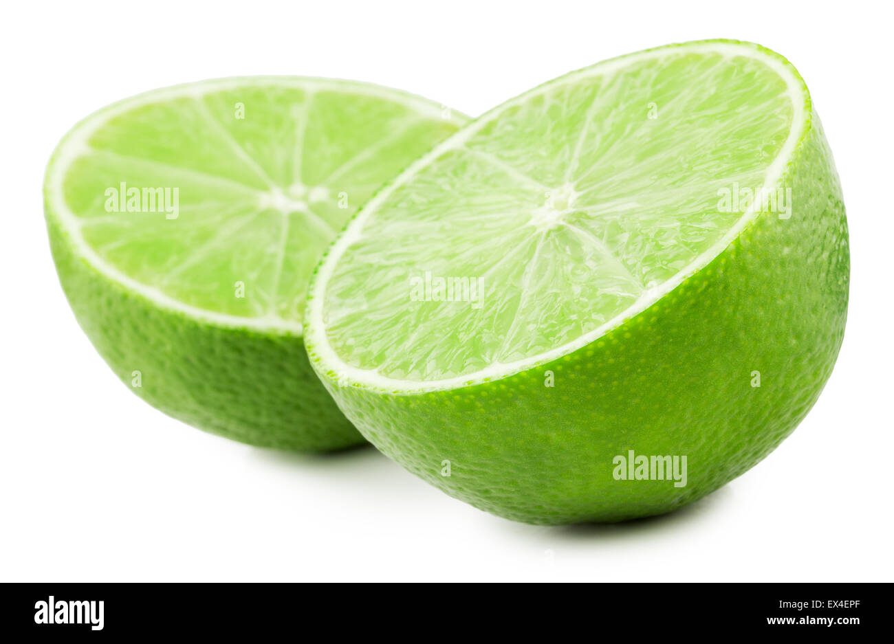 lime slices isolated on white background Stock Photo - Alamy