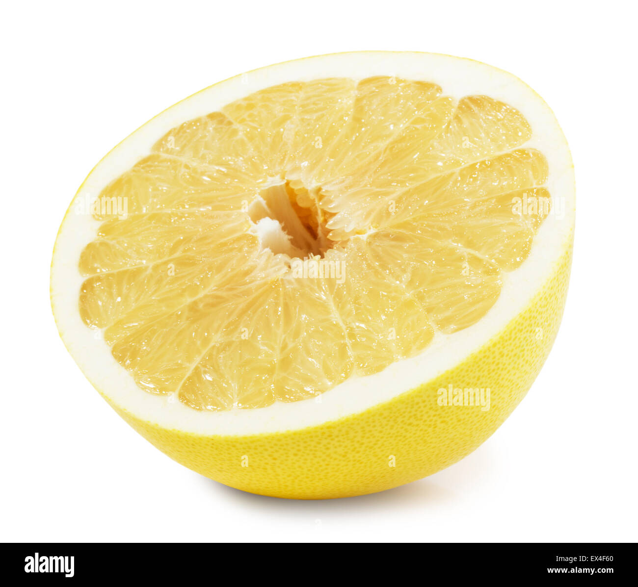 Pomelo or Chinese grapefruit slice isolated on the white background ...
