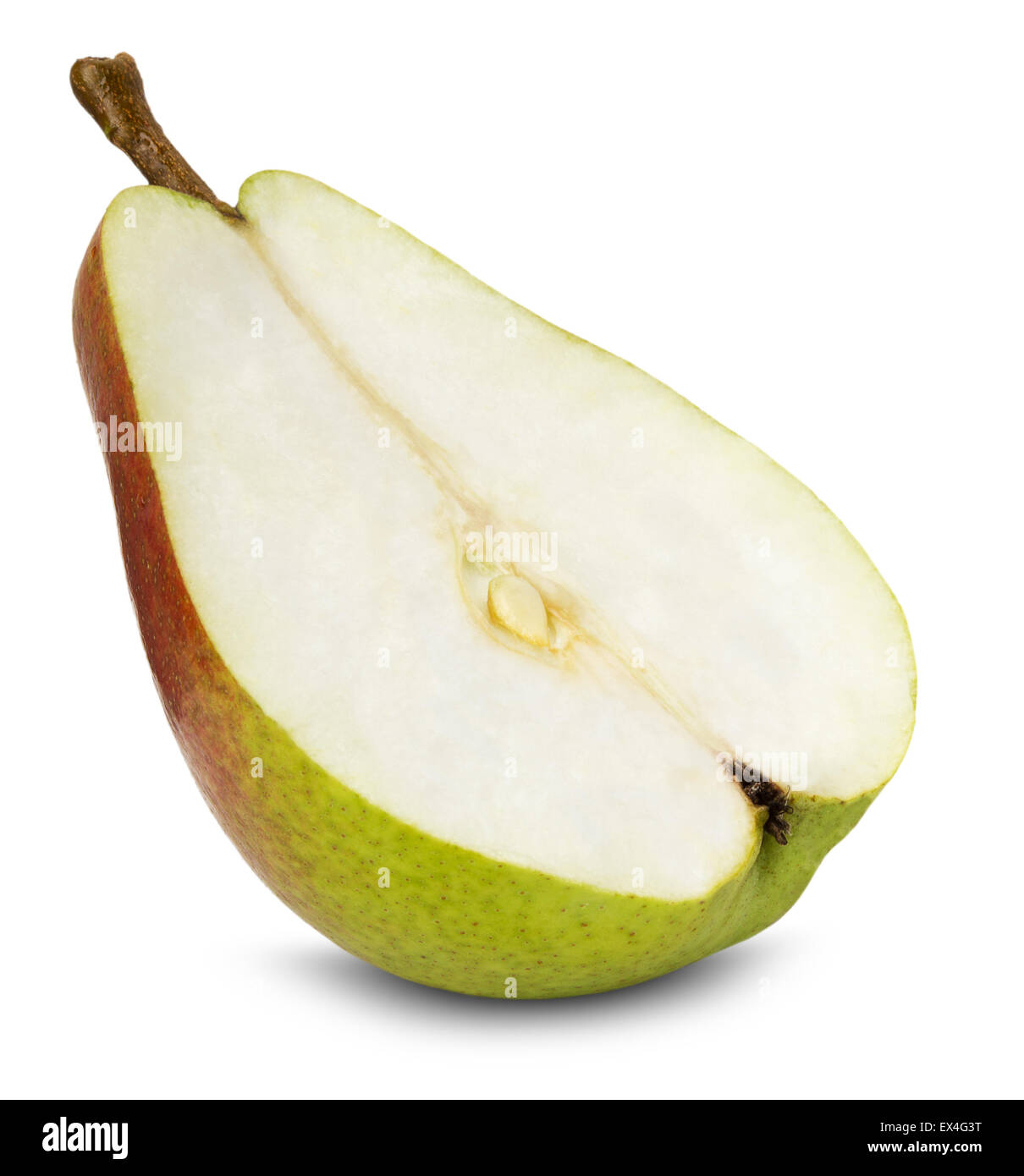 slice of pear isolated on the white background Stock Photo - Alamy