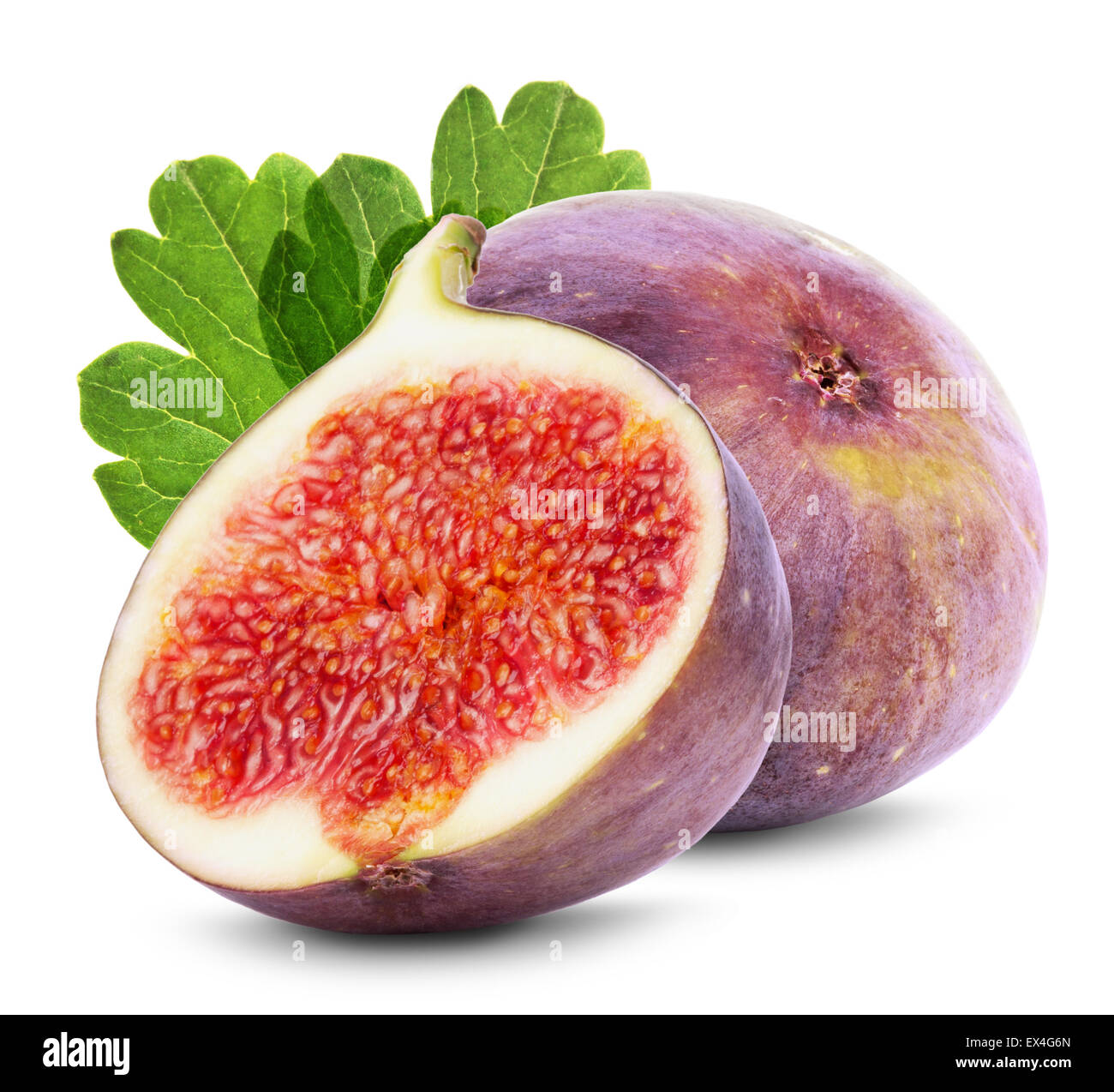 Figs fruits isolated on the white background Stock Photo - Alamy