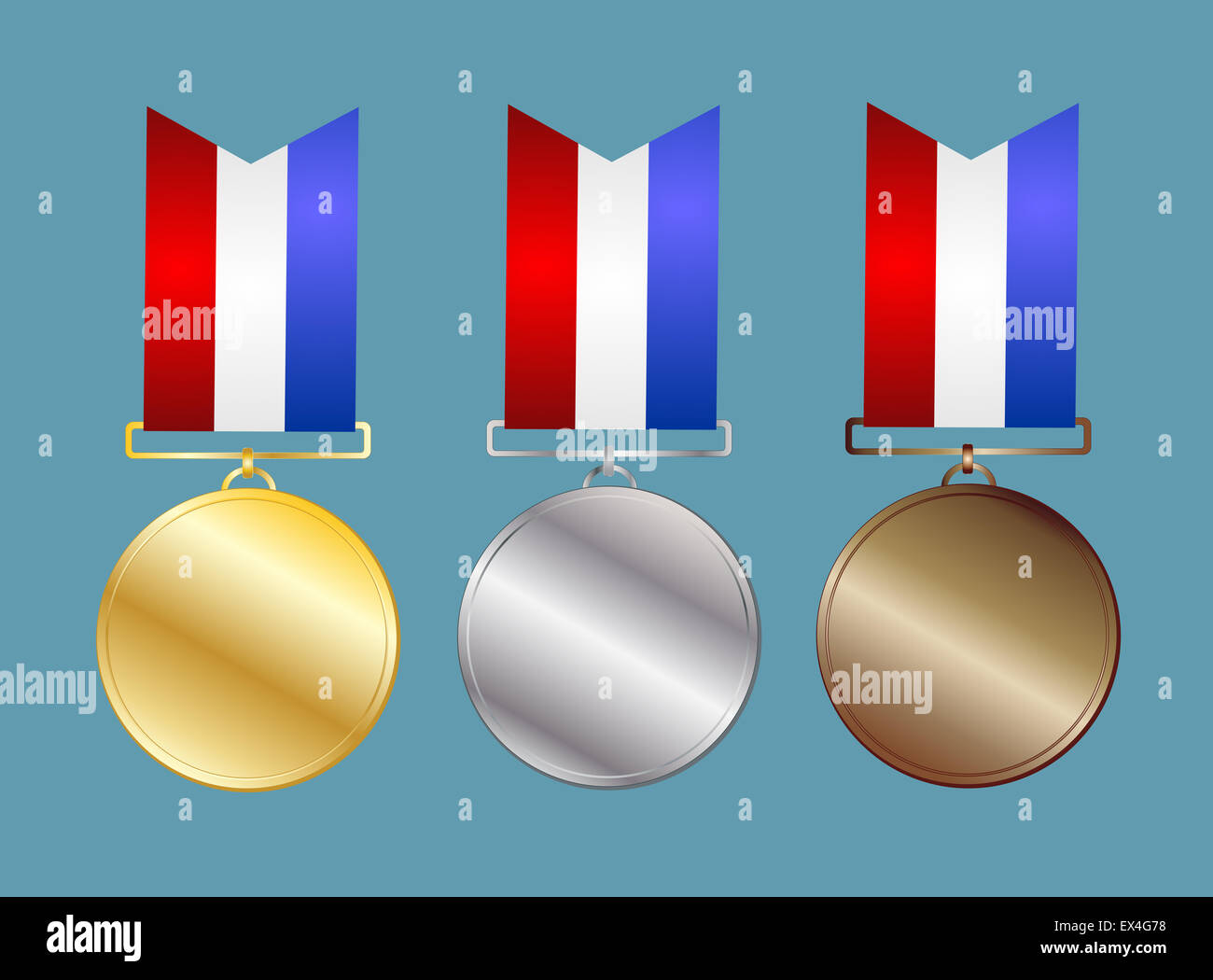Three medals hi-res stock photography and images - Alamy