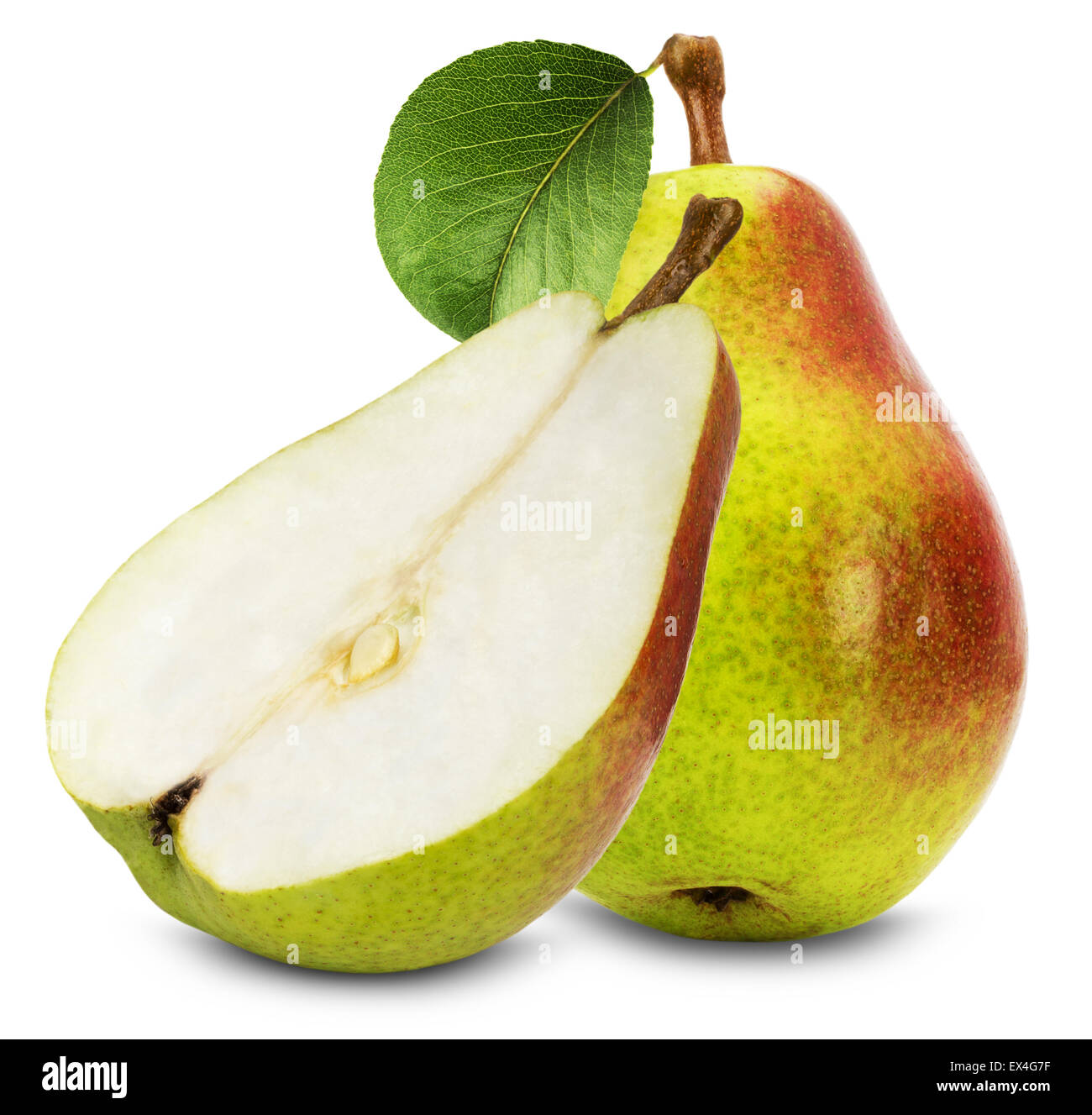 juicy pears isolated on the white background Stock Photo - Alamy