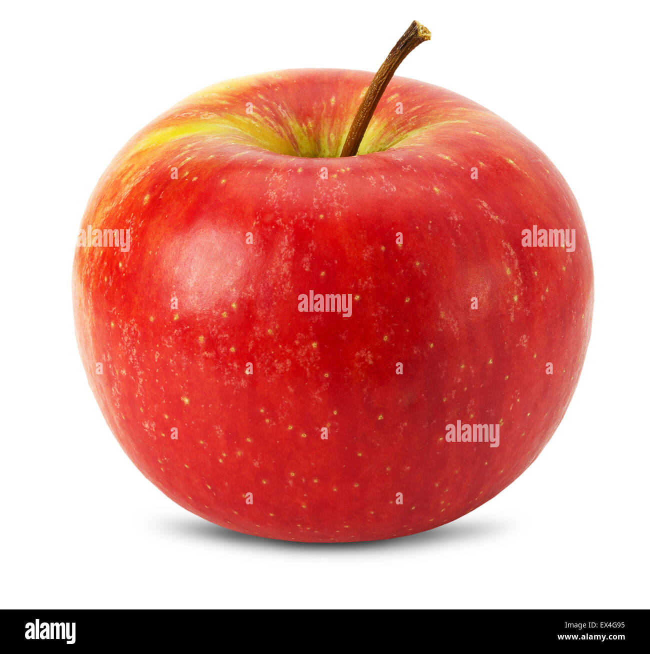 red apple isolated on the white background Stock Photo - Alamy