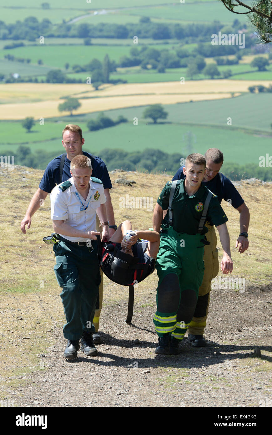 Shropshire Ambulance Service and Shropshire Fire and Rescue officers ...