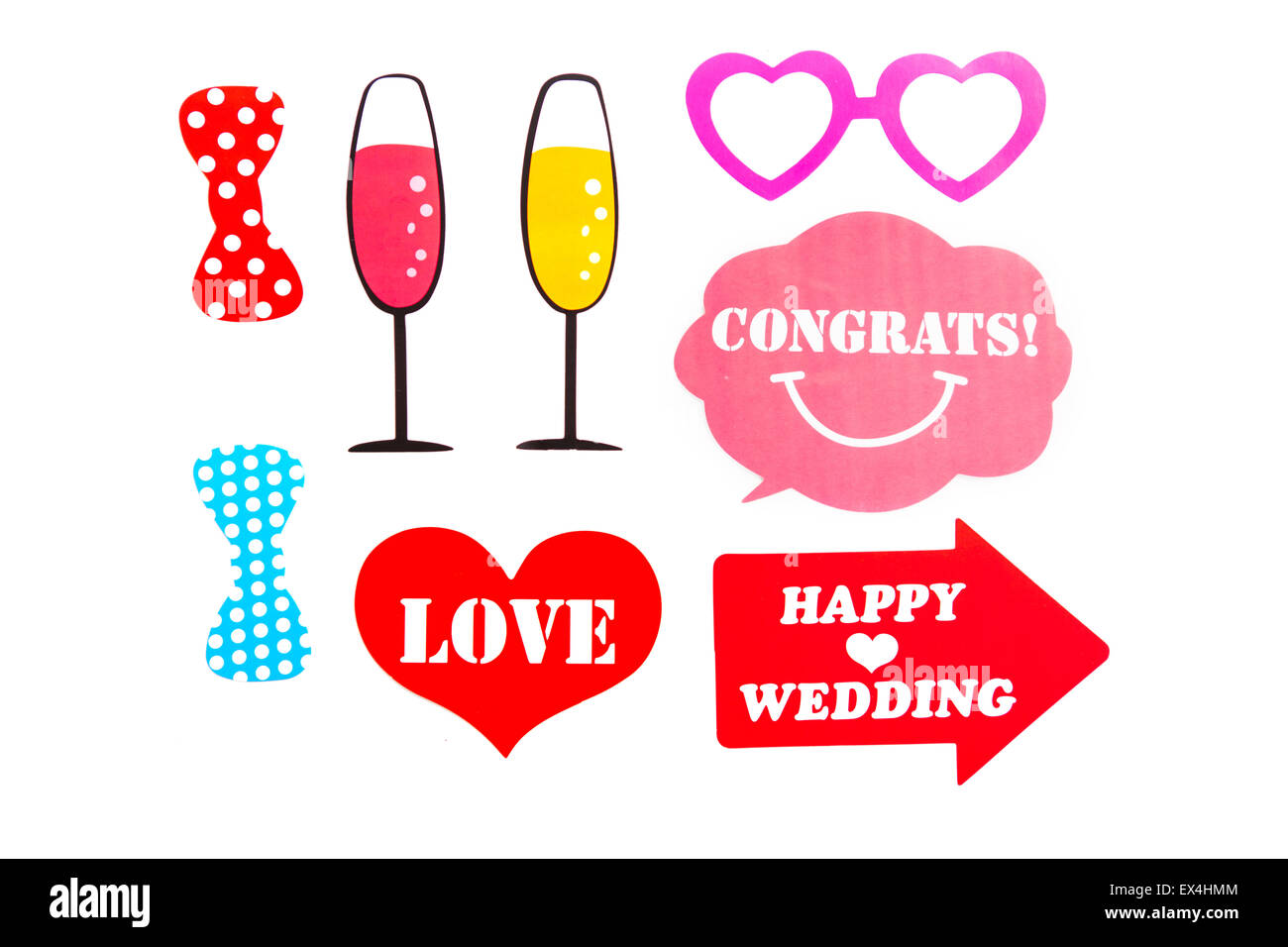 Girl funny party glasses Cut Out Stock Images & Pictures - Alamy