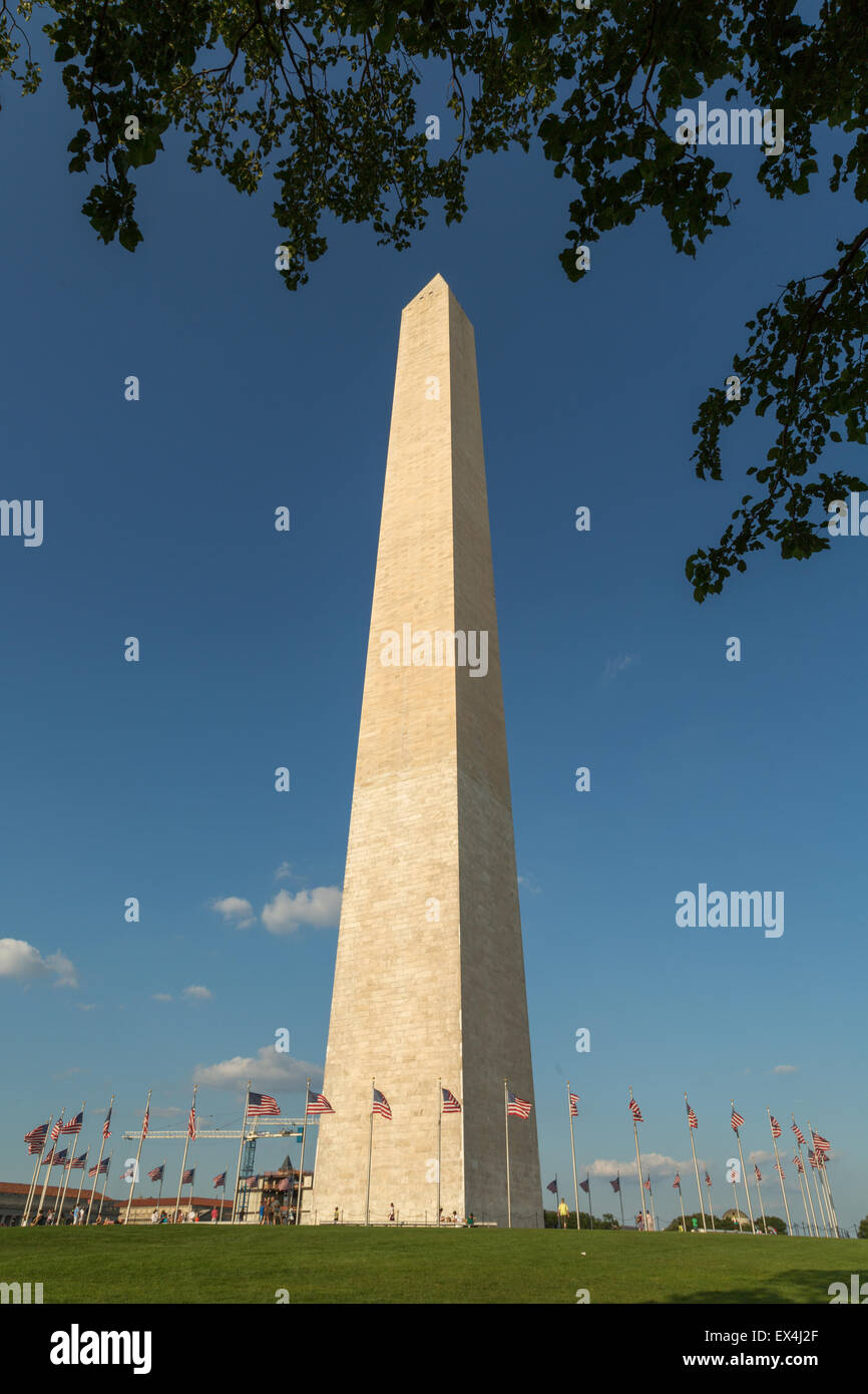 The Iconic Washington Monument, an obelisk on the National Mall in ...