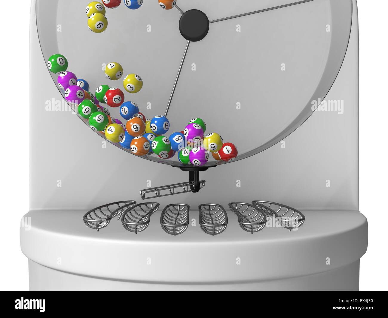 3d lottery machine concept (close up view Stock Photo - Alamy