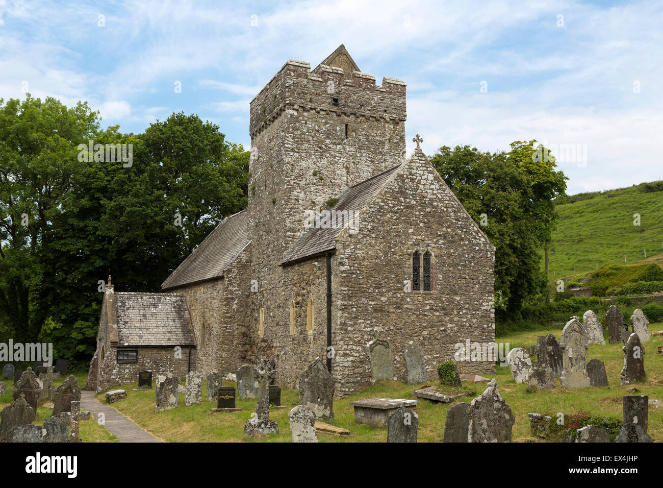 St. Cadoc's Church, Cheriton, Gower, South Wales. Note the abundant ...