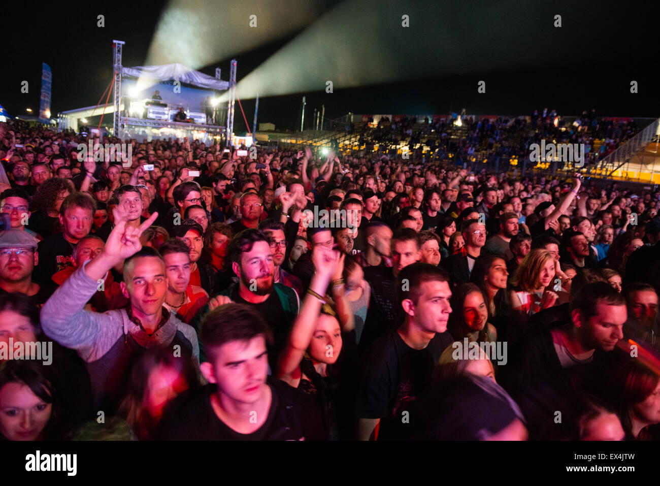 Heavy metal music fans 2015 hi-res stock photography and images - Alamy