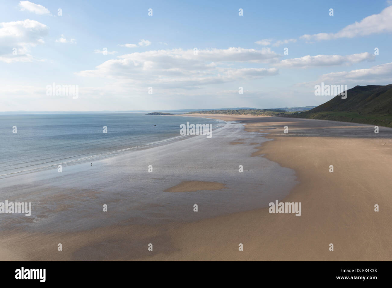 Rhossili bay beach gower hi-res stock photography and images - Alamy