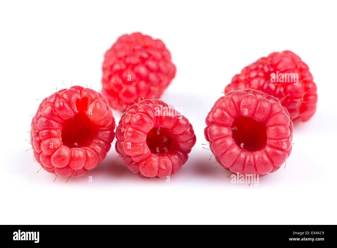 Fresh raspberry isolated on a white background Stock Photo - Alamy