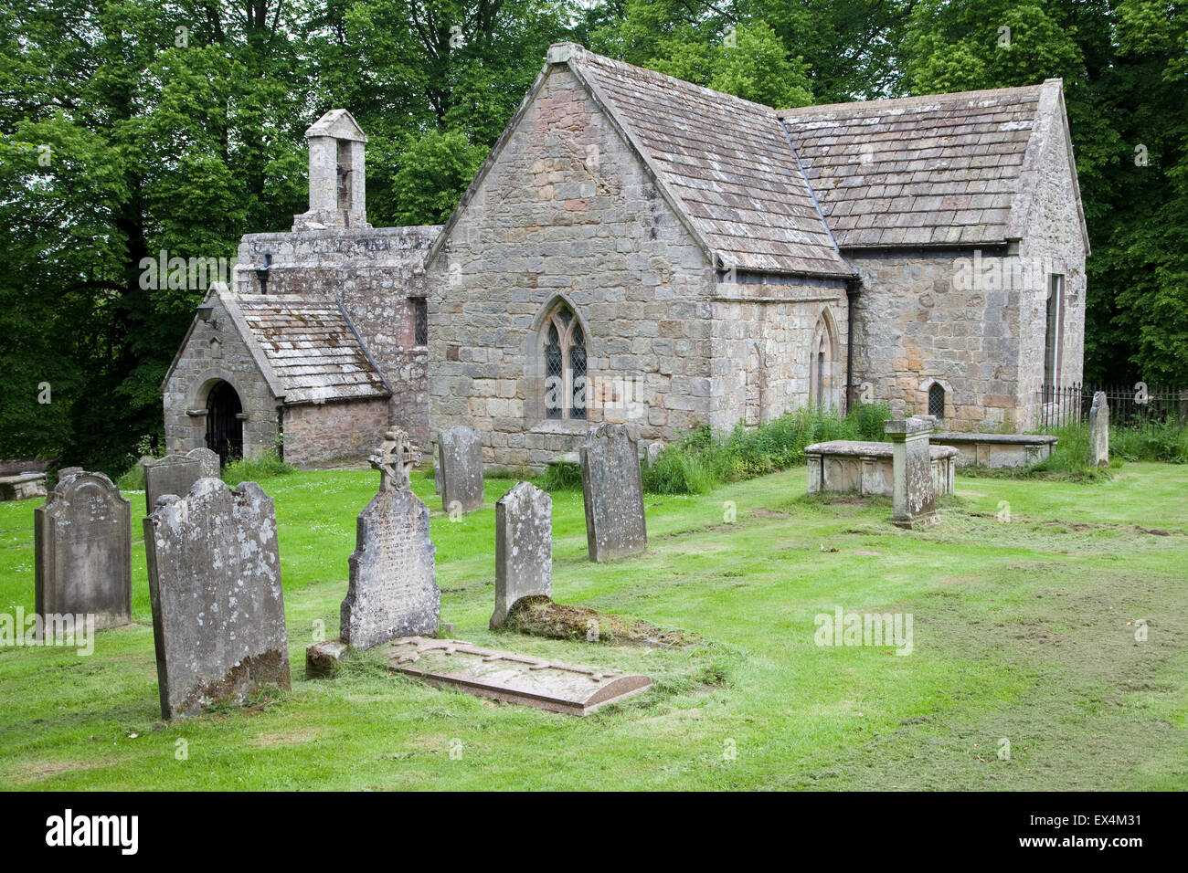 St. Peter's Parish Church, Chillingham, England Stock Photo - Alamy
