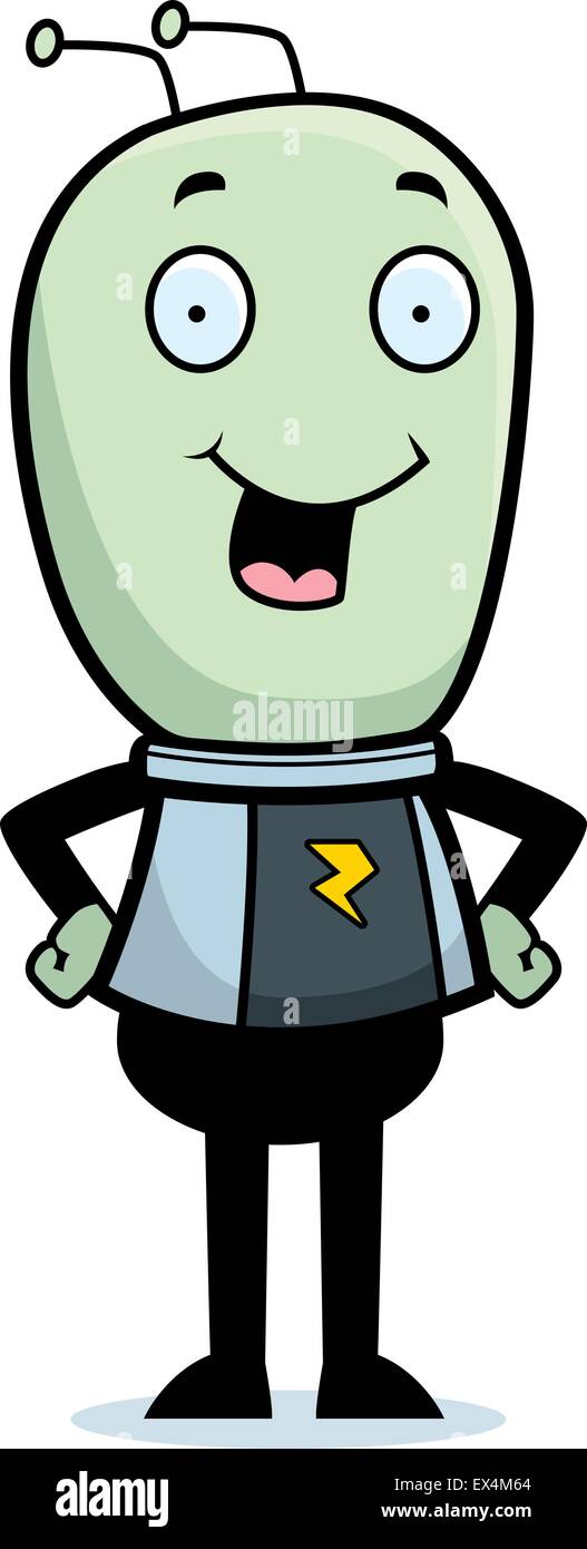 Alien cartoon Stock Vector Images - Alamy