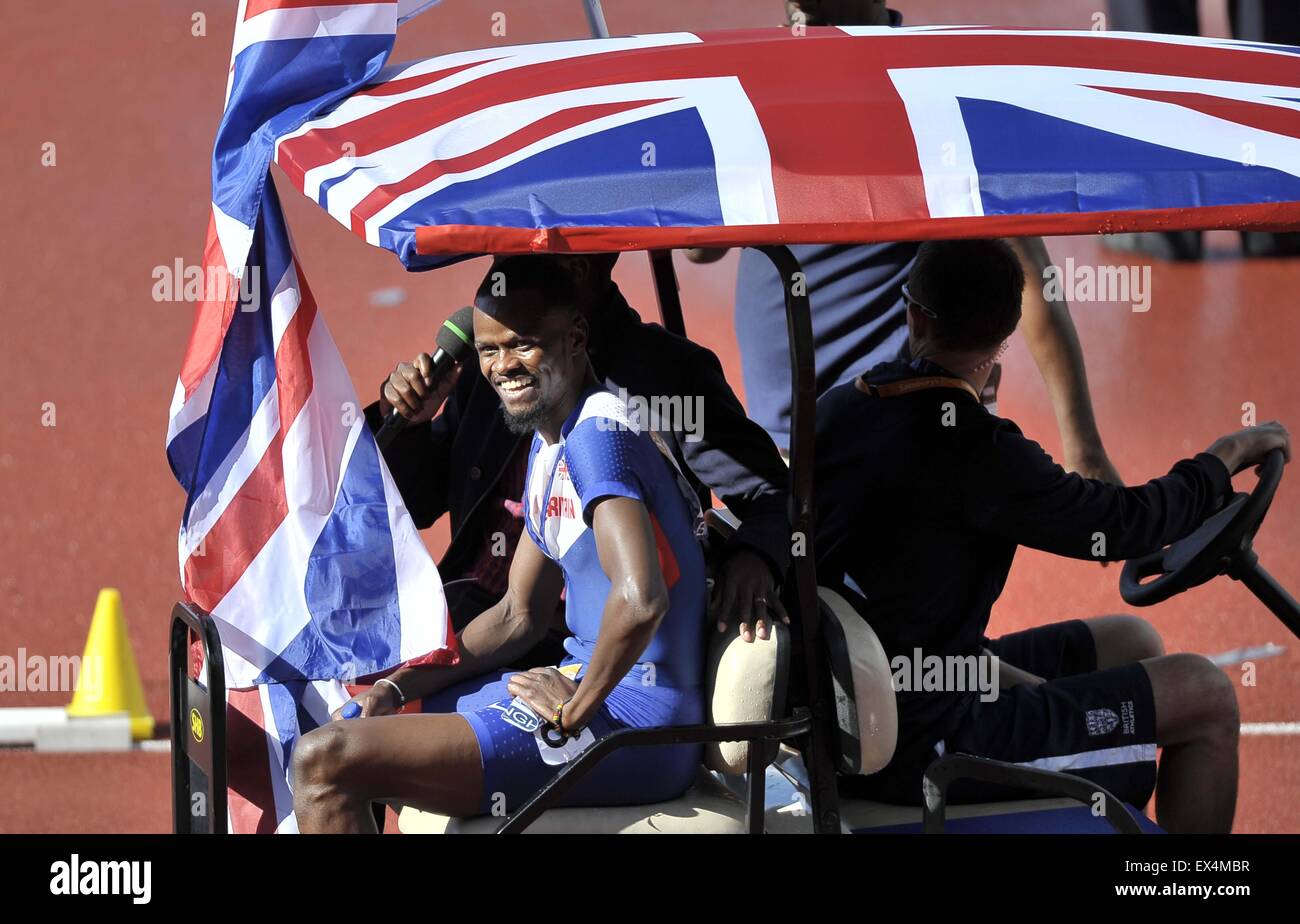 Rabah Yousif Bkheit wins. Mens 400m. British Athletics Championships ...