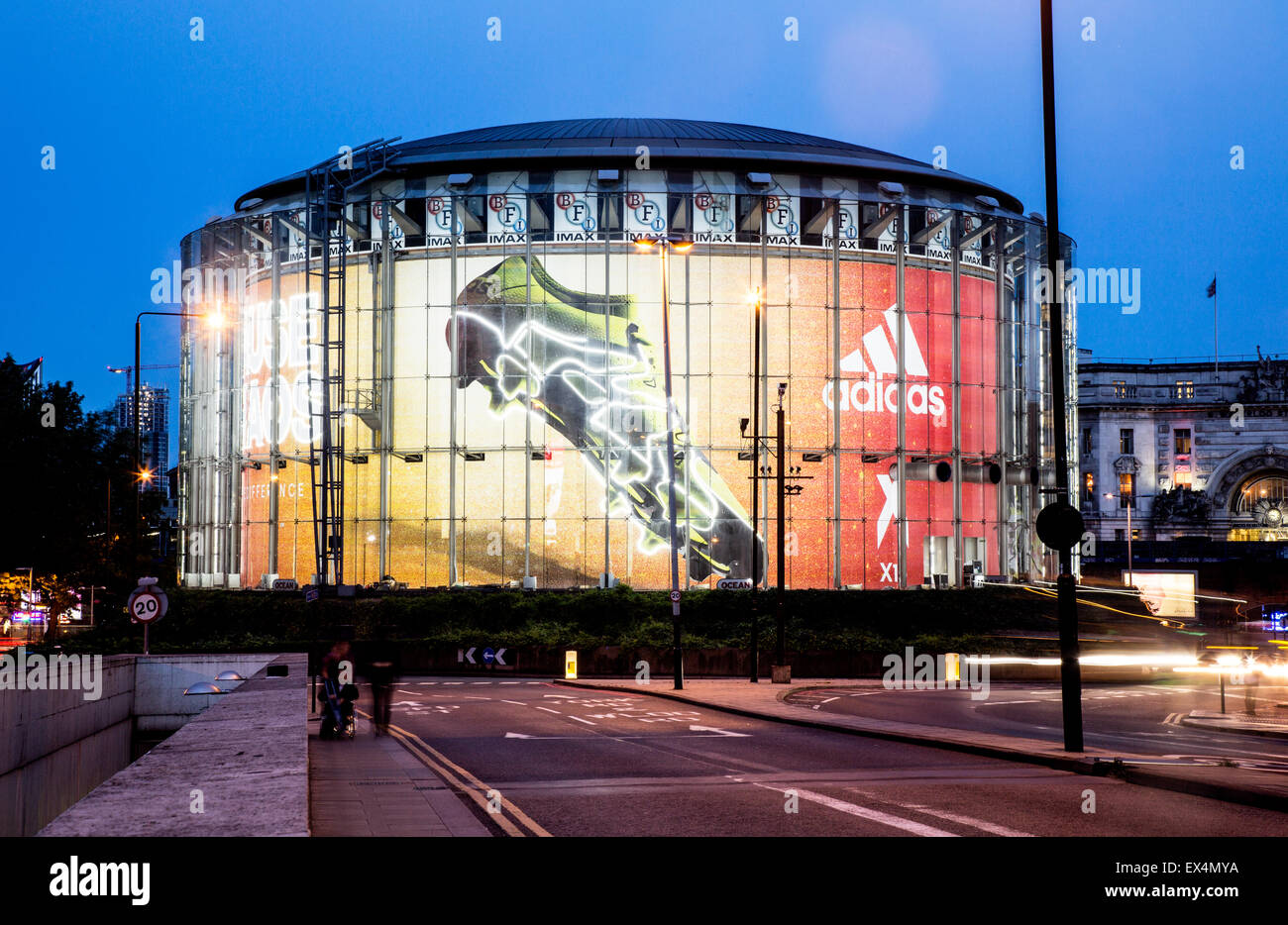 The Imax Theater At Night Waterloo London UK Stock Photo - Alamy