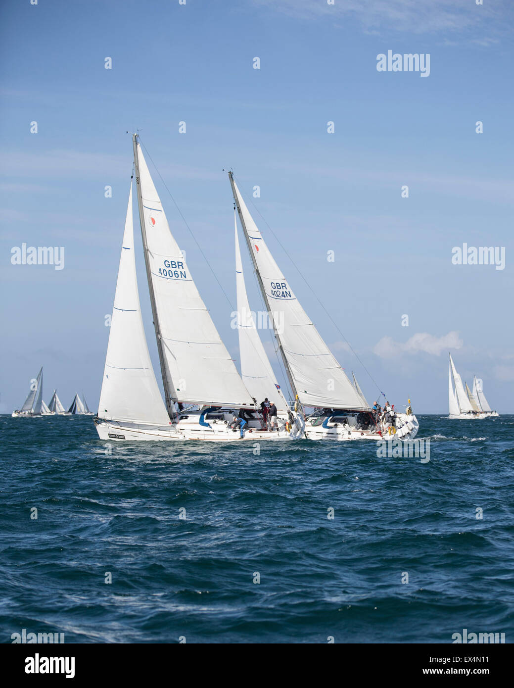 Sunsail Match Firsts 40 4024N and 4006N have a close contest during the ...