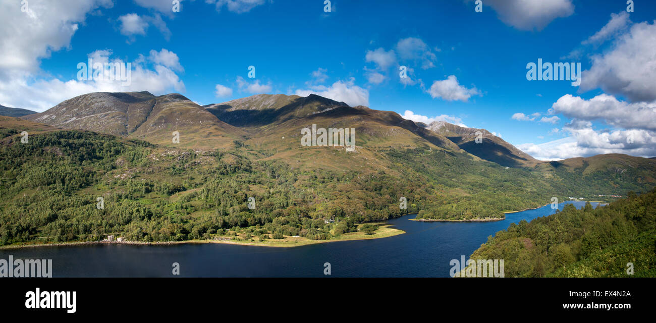 Panoramic View Of Loch Leven, Scottish Highlands Stock Photo - Alamy