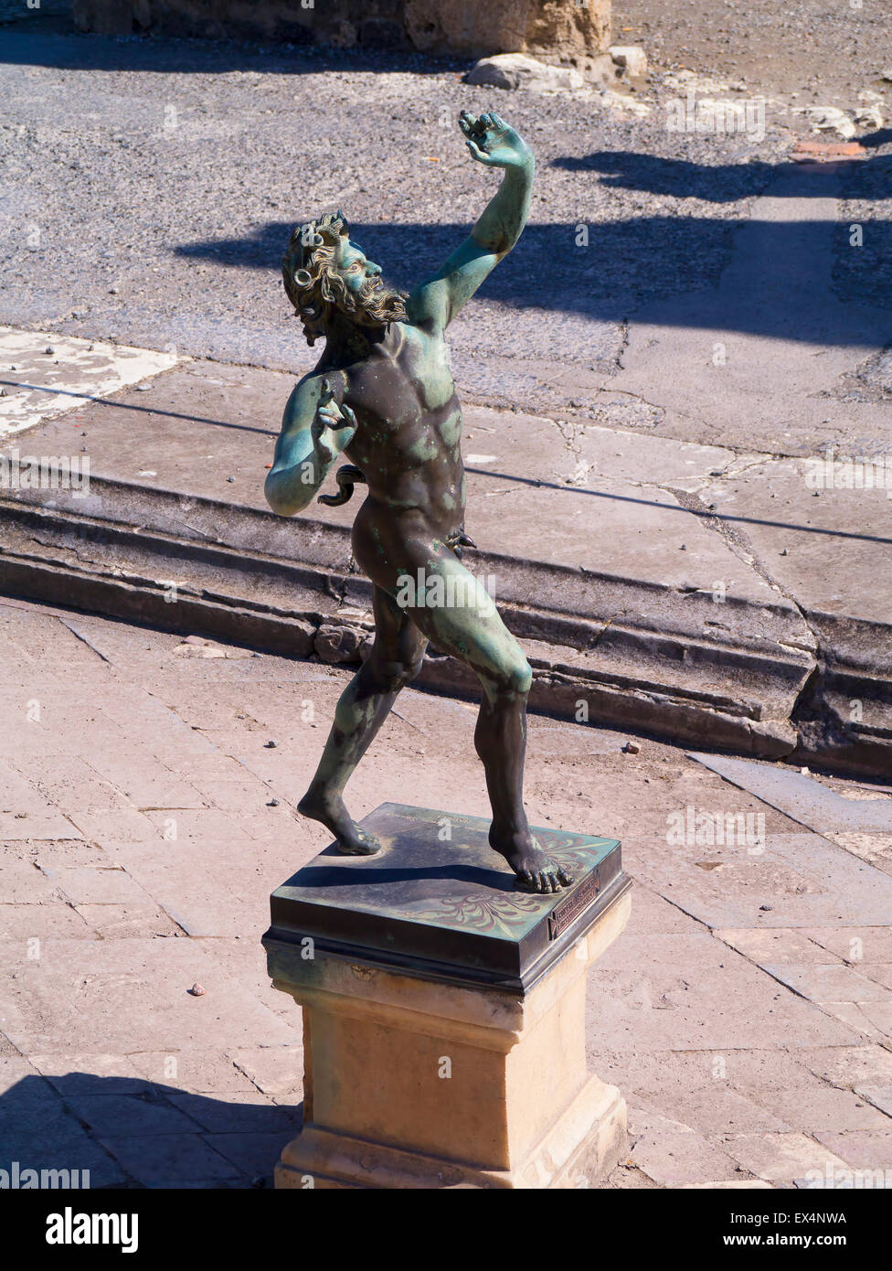 The House of the Dancing Faun in the once buried Roman city of Pompeii ...