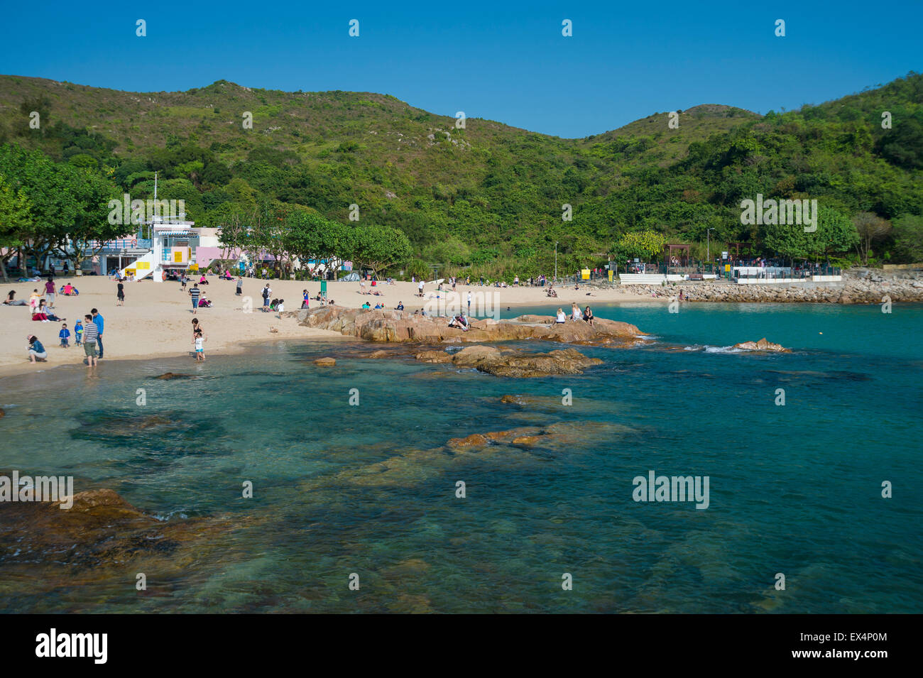 Hung Shing Yeh Beach on Lamma Island, Hong Kong, China Stock Photo - Alamy