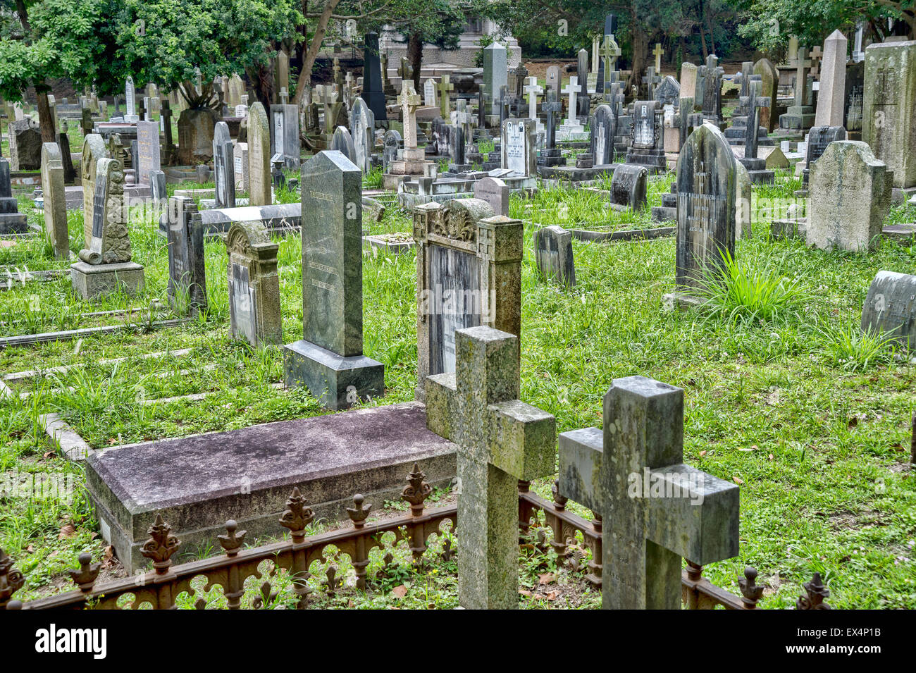 Hong Kong Cemetery Stock Photo - Alamy