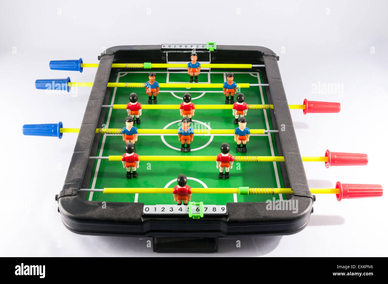 Foosball Football Toy Game Stock Photo - Alamy