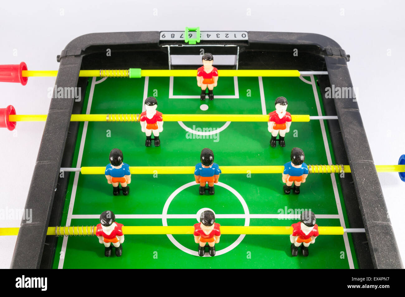Foosball Football Toy Game Stock Photo - Alamy
