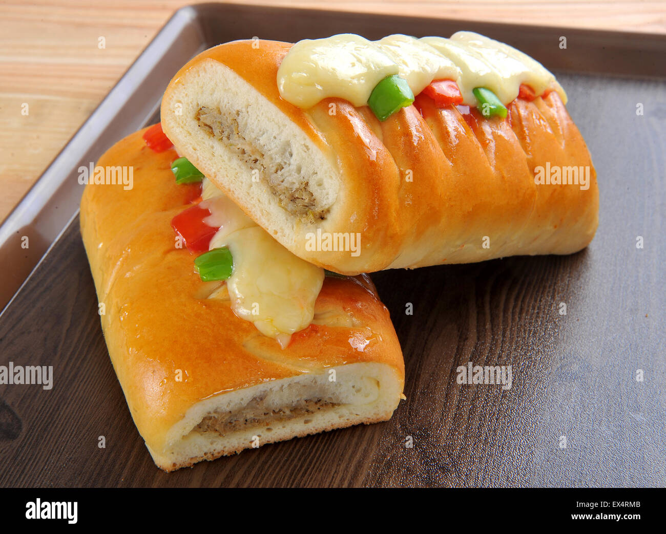 Chicken Cheese Roll Stock Photo - Alamy