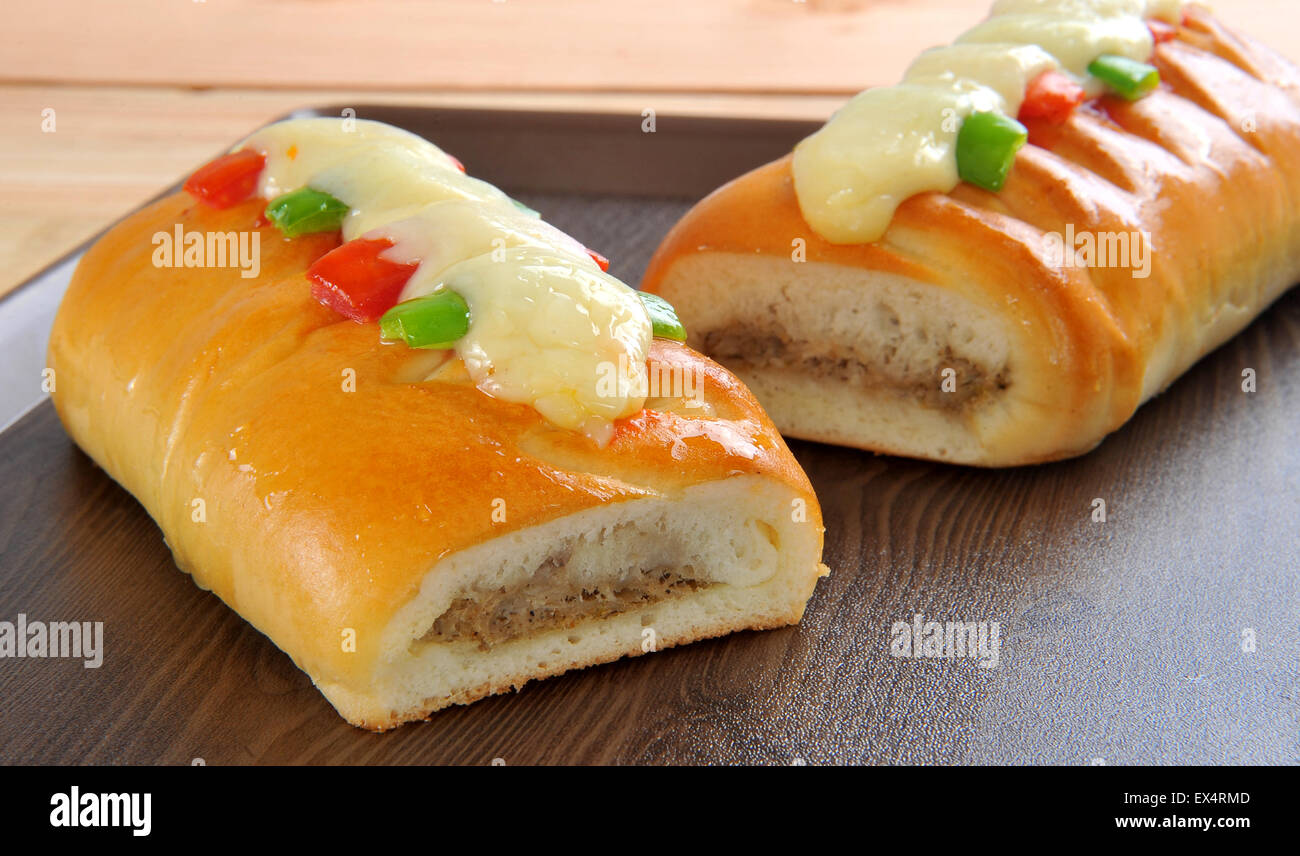 Chicken Cheese Roll Stock Photo - Alamy