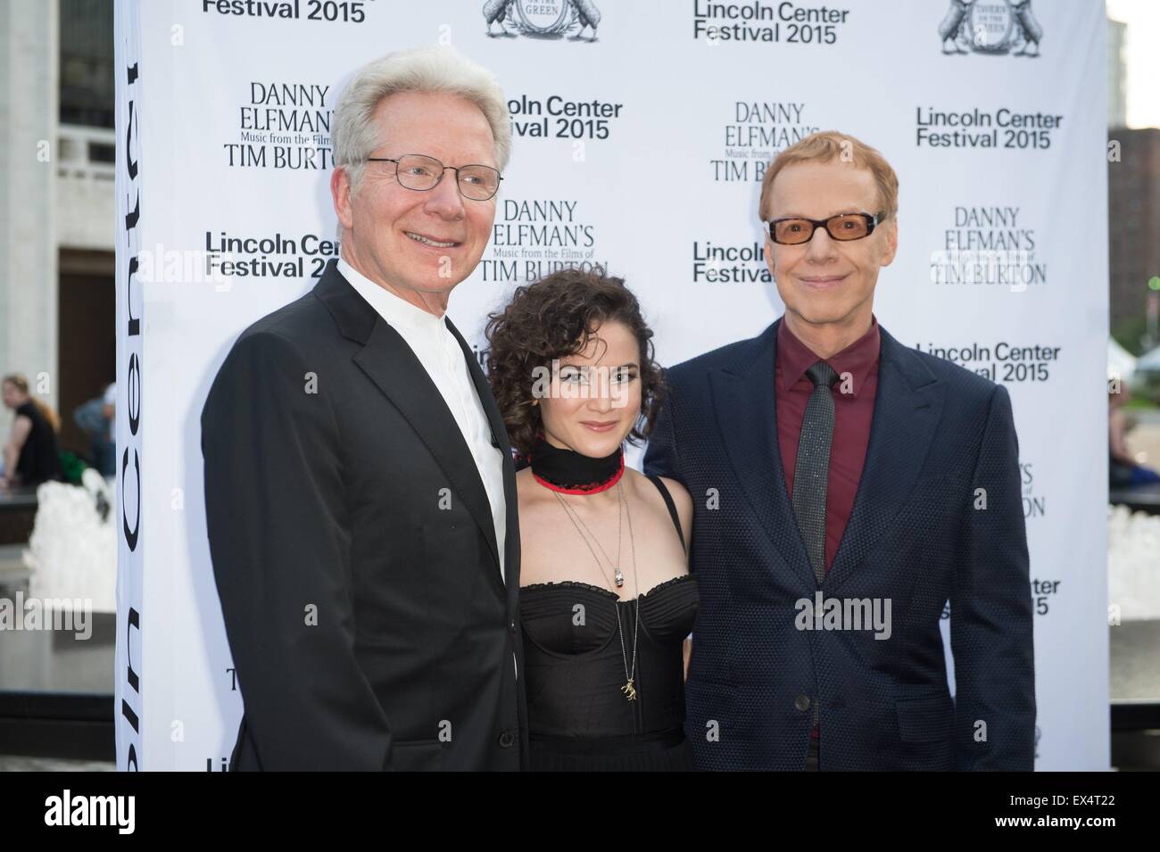 New York, NY, USA. 6th July, 2015. John Mauceri, Sandy Cameron, Danny ...