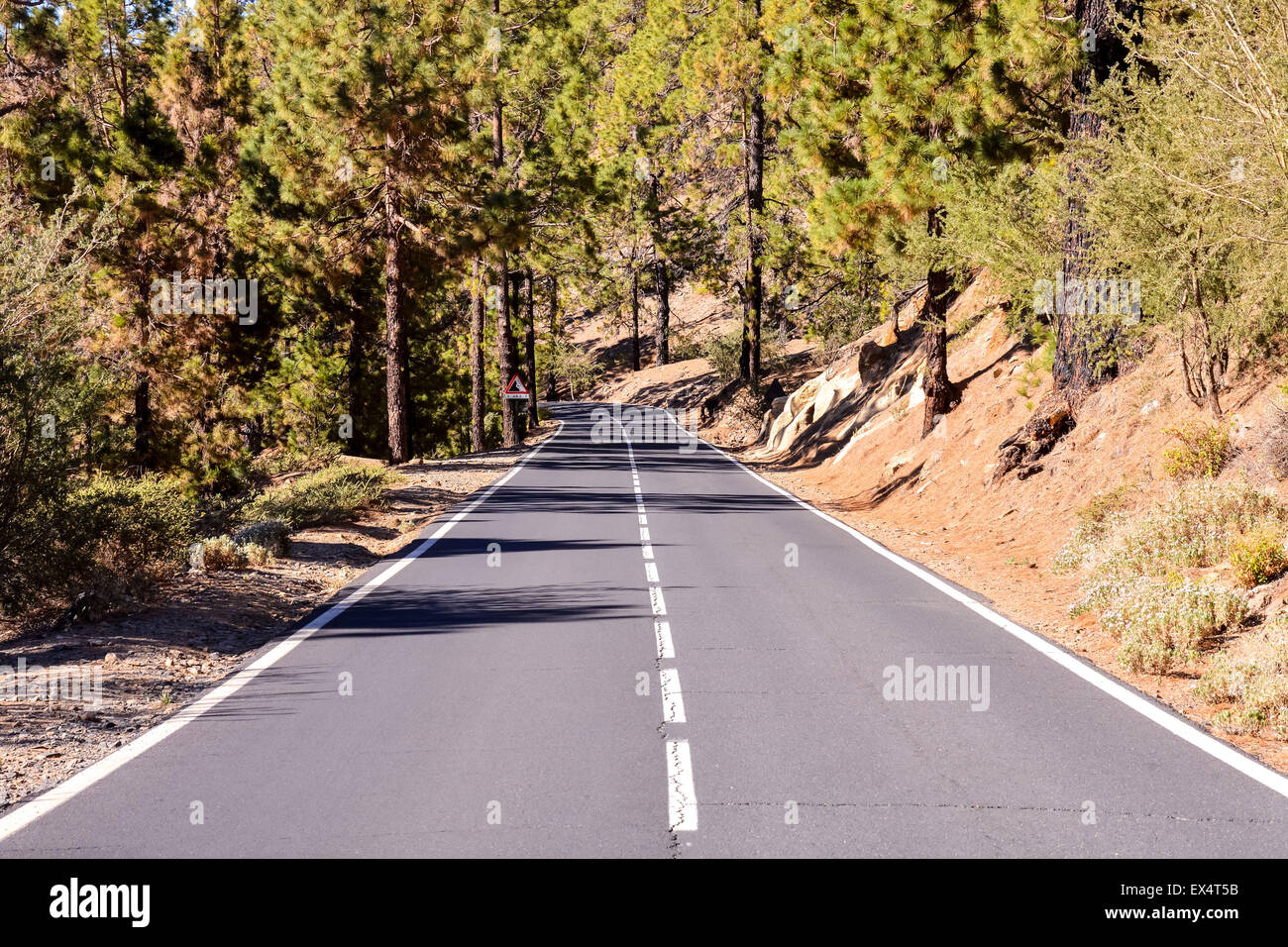 Long Lonely Road Stock Photo - Alamy