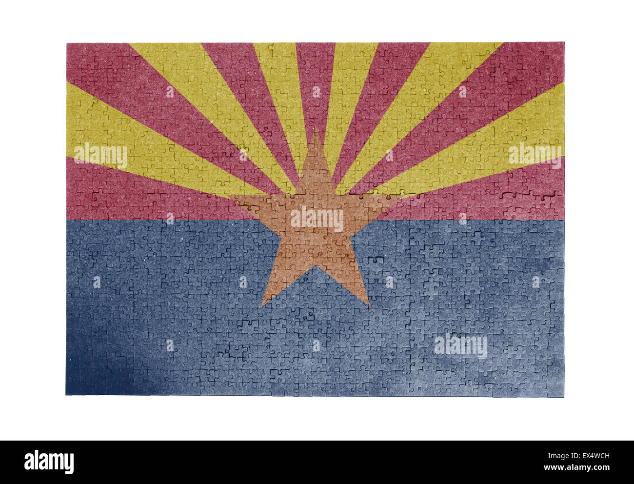 Large jigsaw puzzle of 1000 pieces - flag - Arizona Stock Photo - Alamy