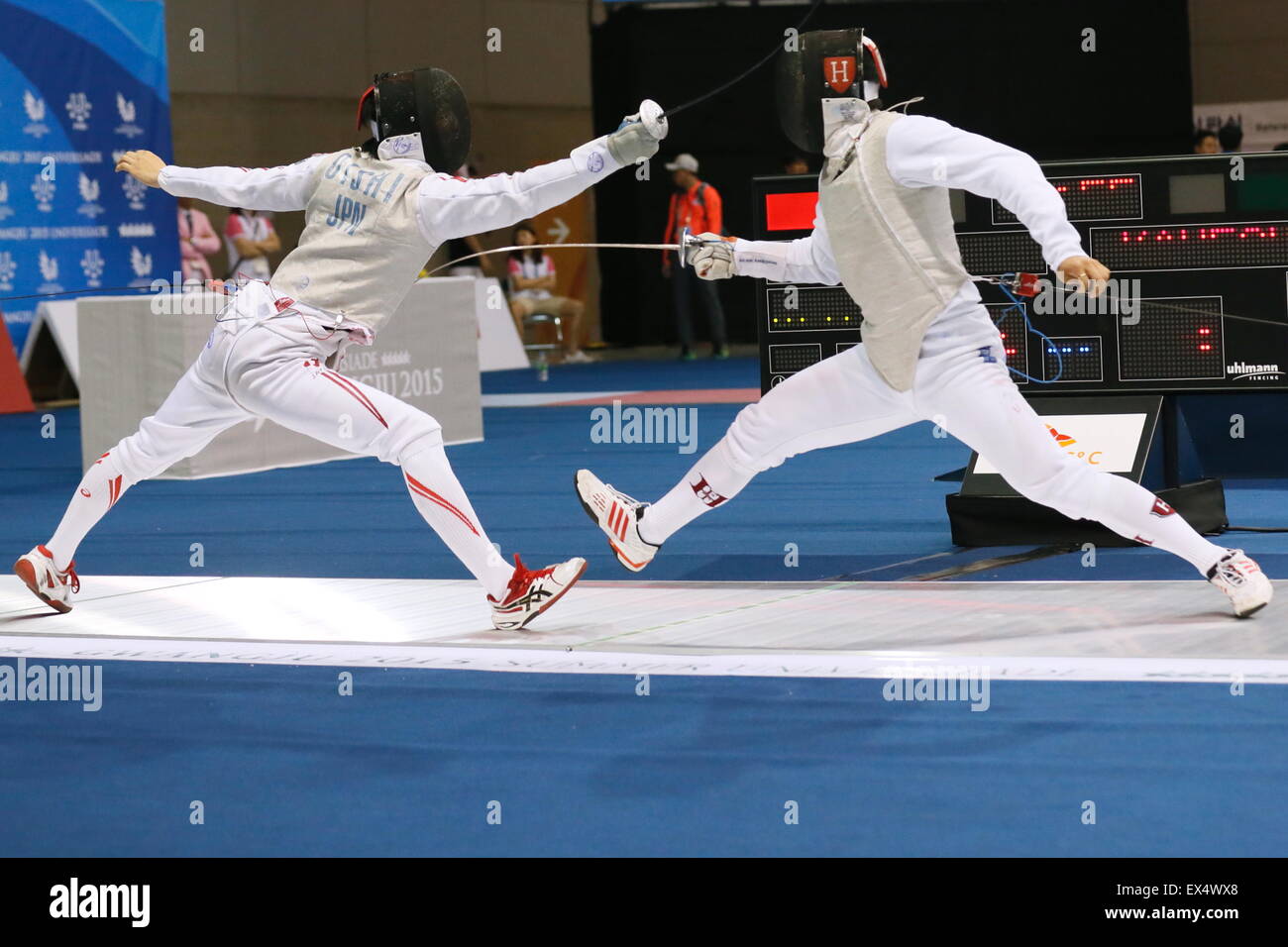 Gwangju, South Korea. 6th July, 2015. Riki Oishi (JPN) Fencing : The ...