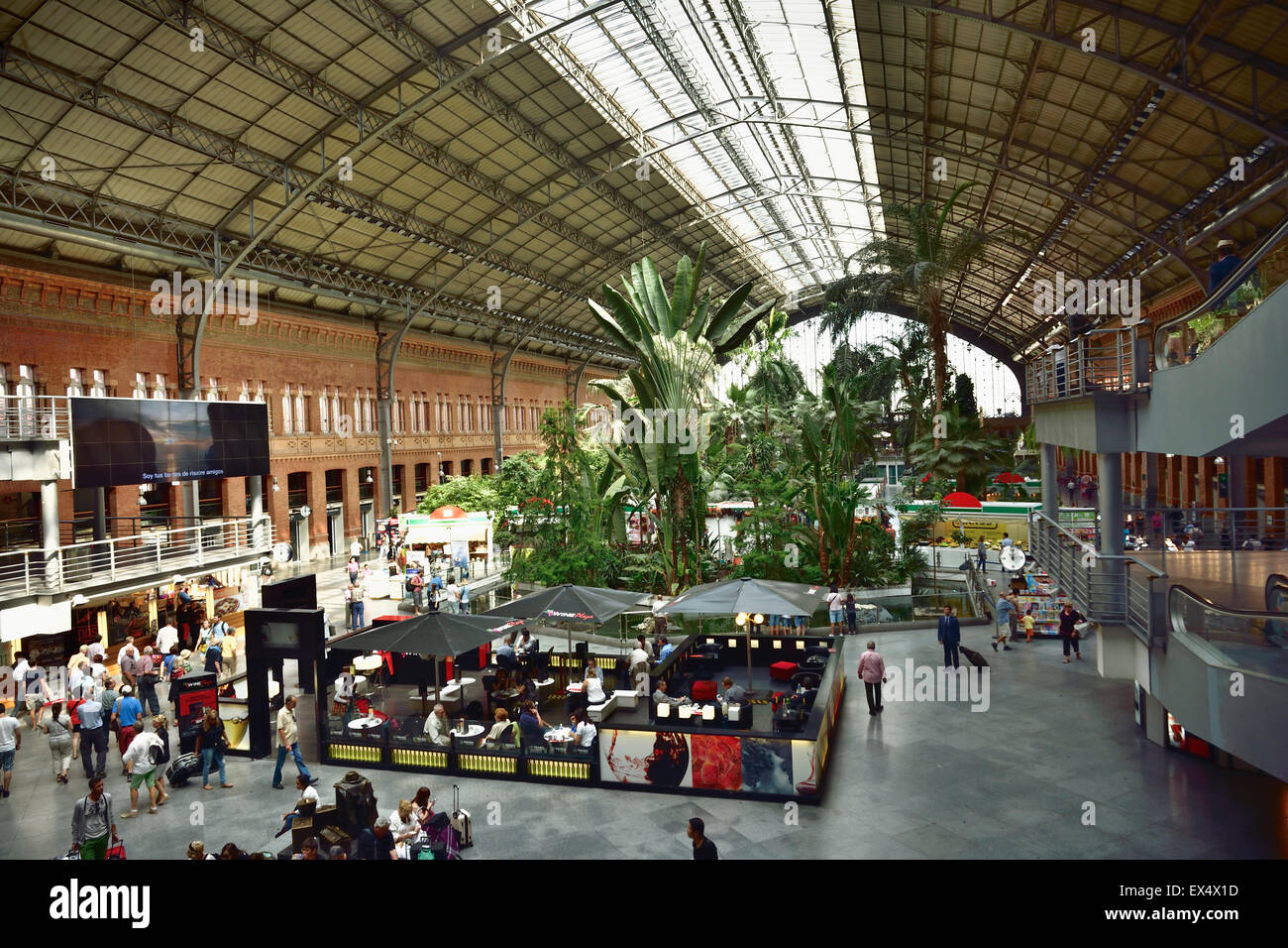 Tropical garden, location in 19th century Atocha Railway Station ...