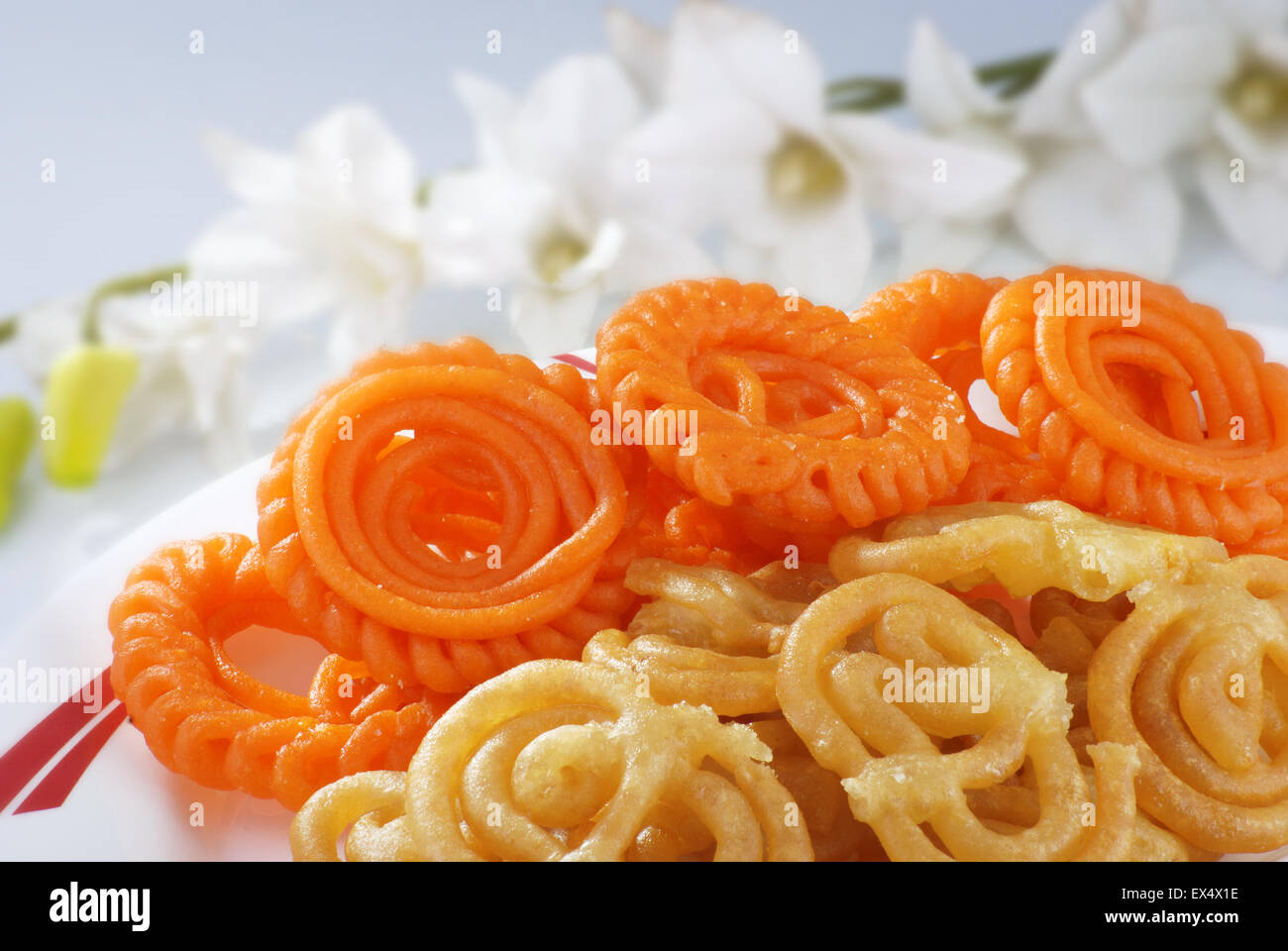Hot & Fresh Jalebi & Imerti Stock Photo - Alamy