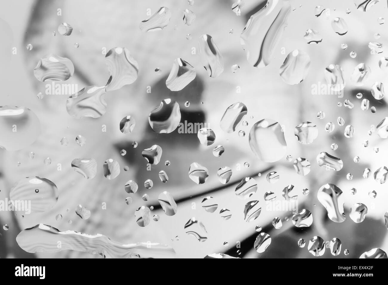 abstract background with water drops on glass for background or ...