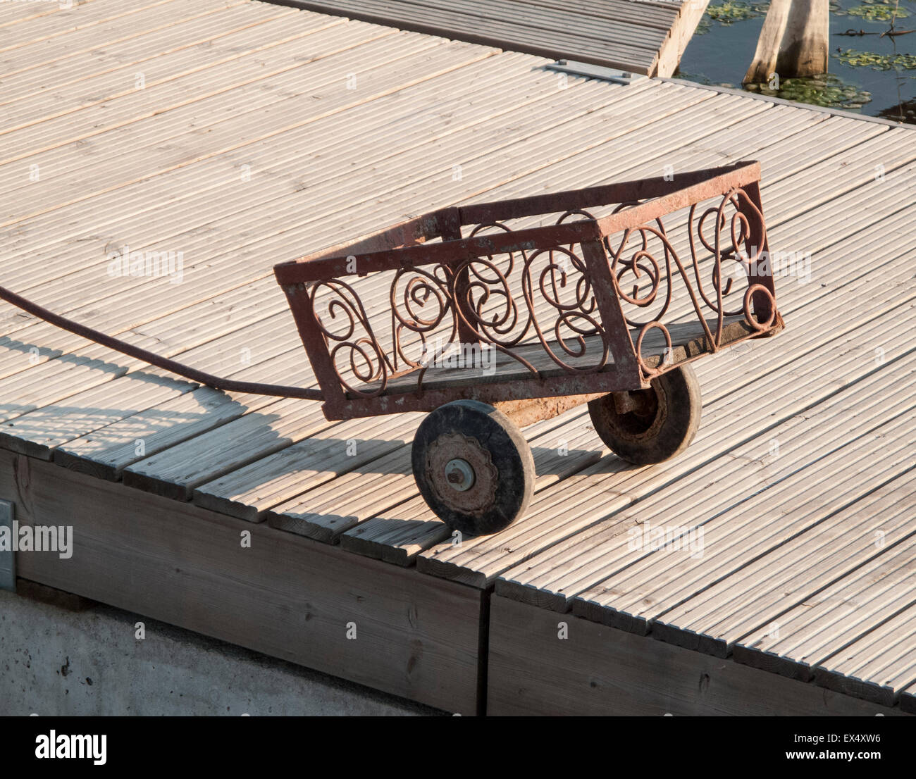 A barrow made of iron Stock Photo - Alamy