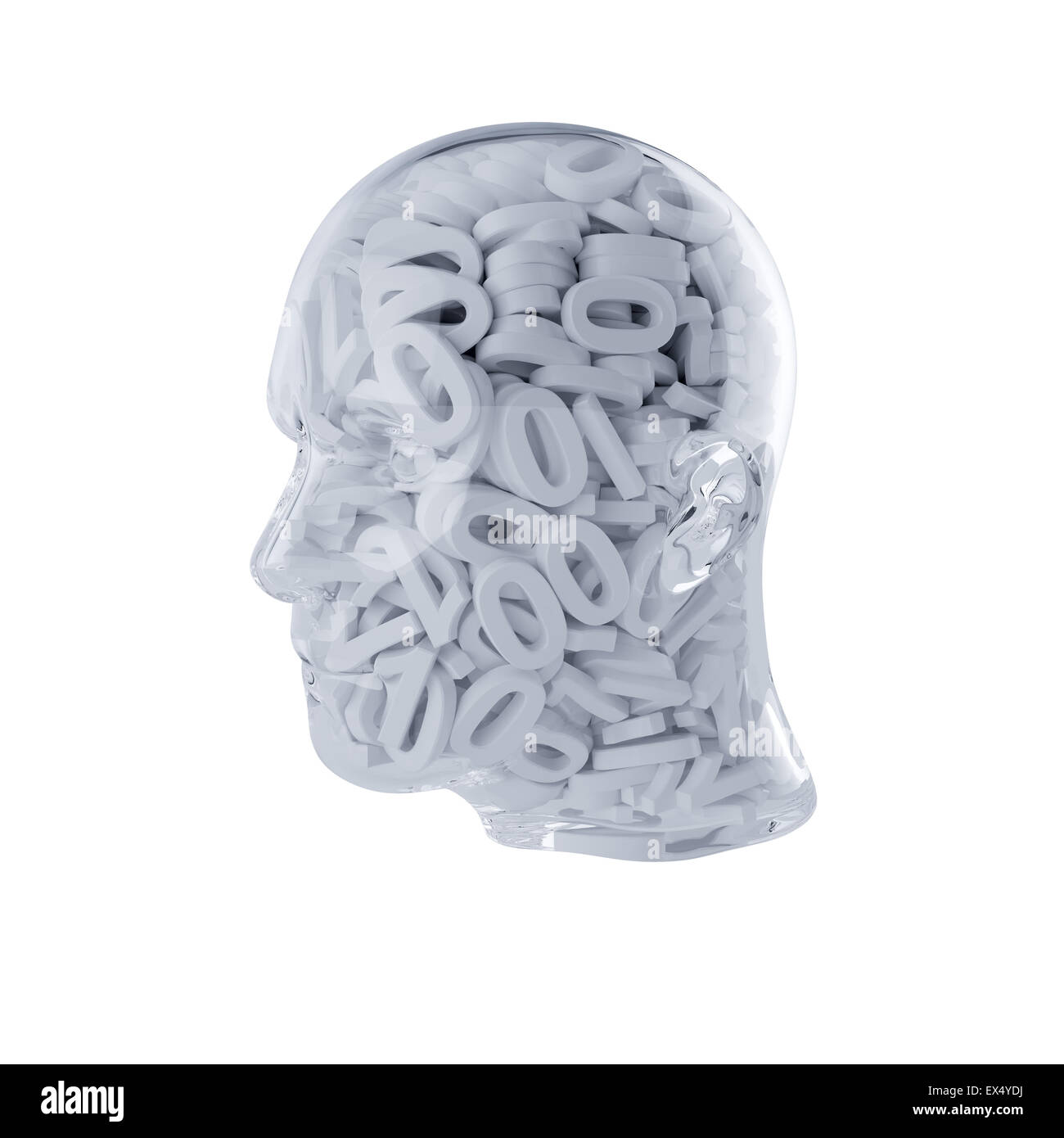 3d human head white hi-res stock photography and images - Alamy