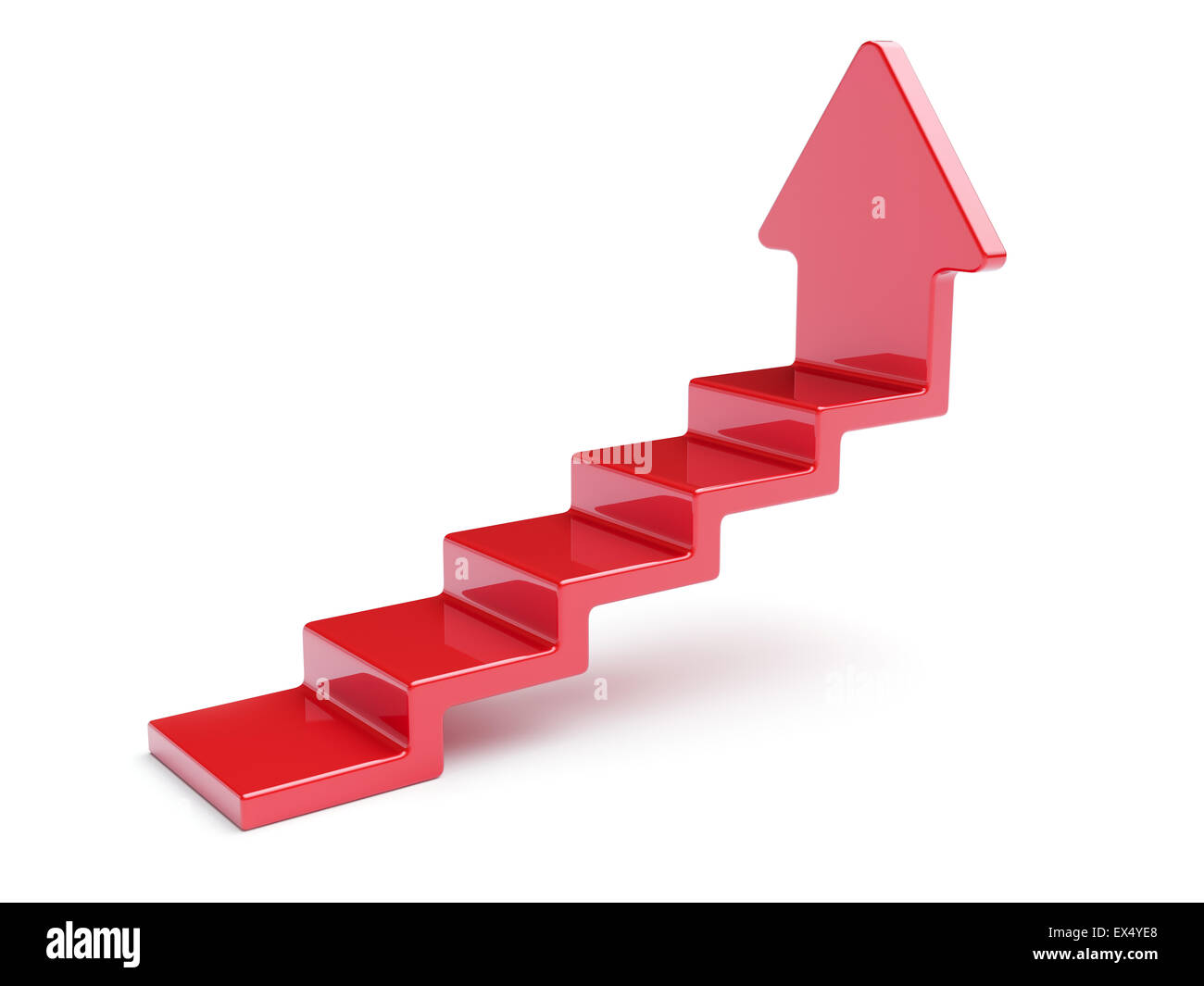 Arrow on stairs hi-res stock photography and images - Alamy