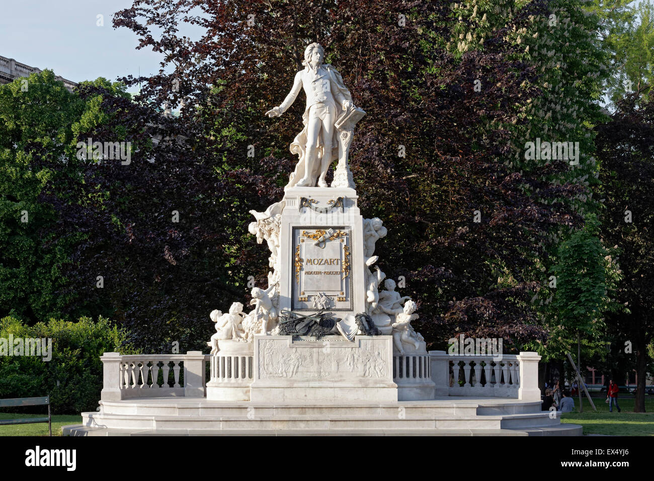 Mozart memorial in Burggarten, Vienna, Austria Stock Photo - Alamy