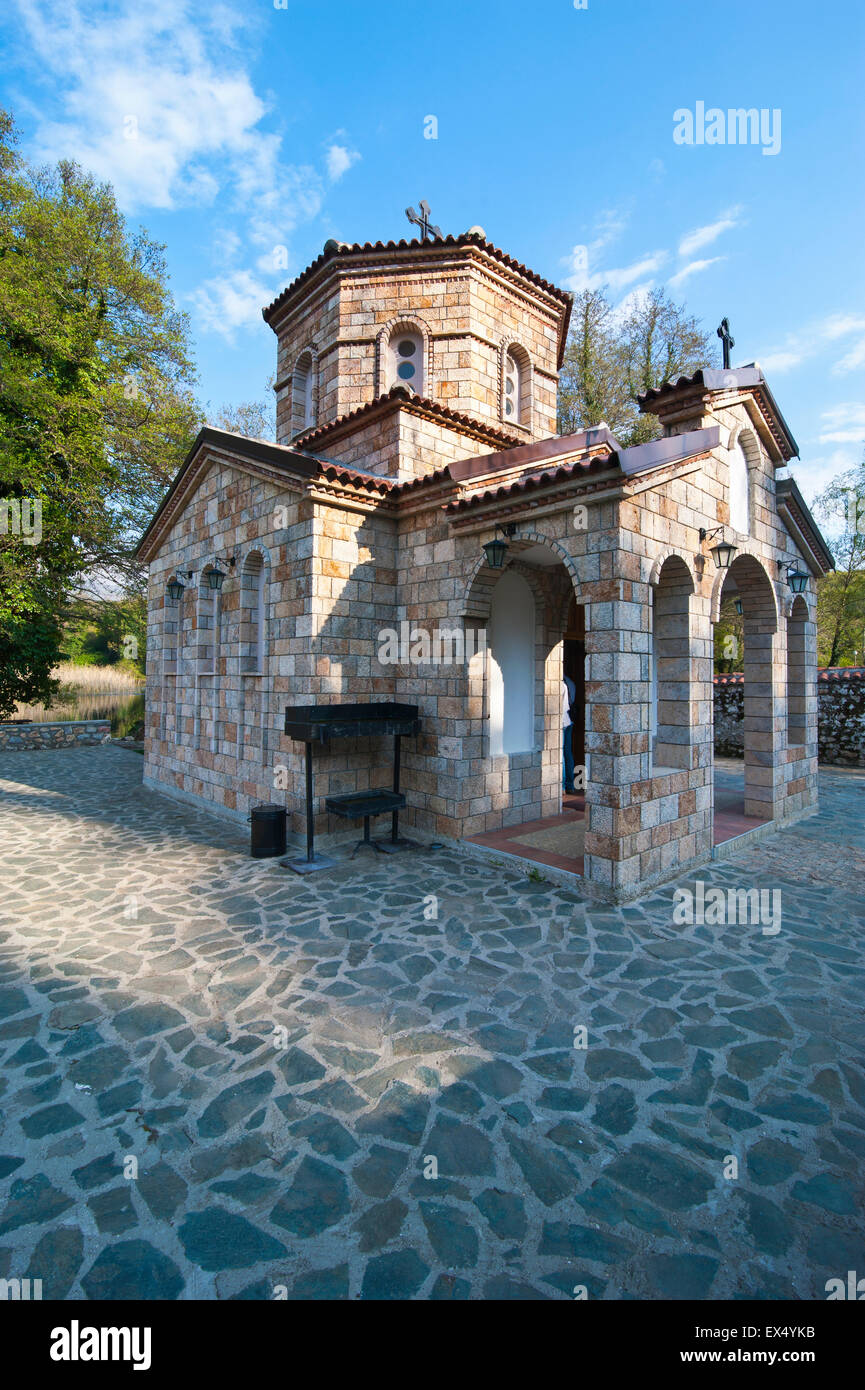 Little chapel in the Monastery of Saint Naum, near Lake Ohrid ...