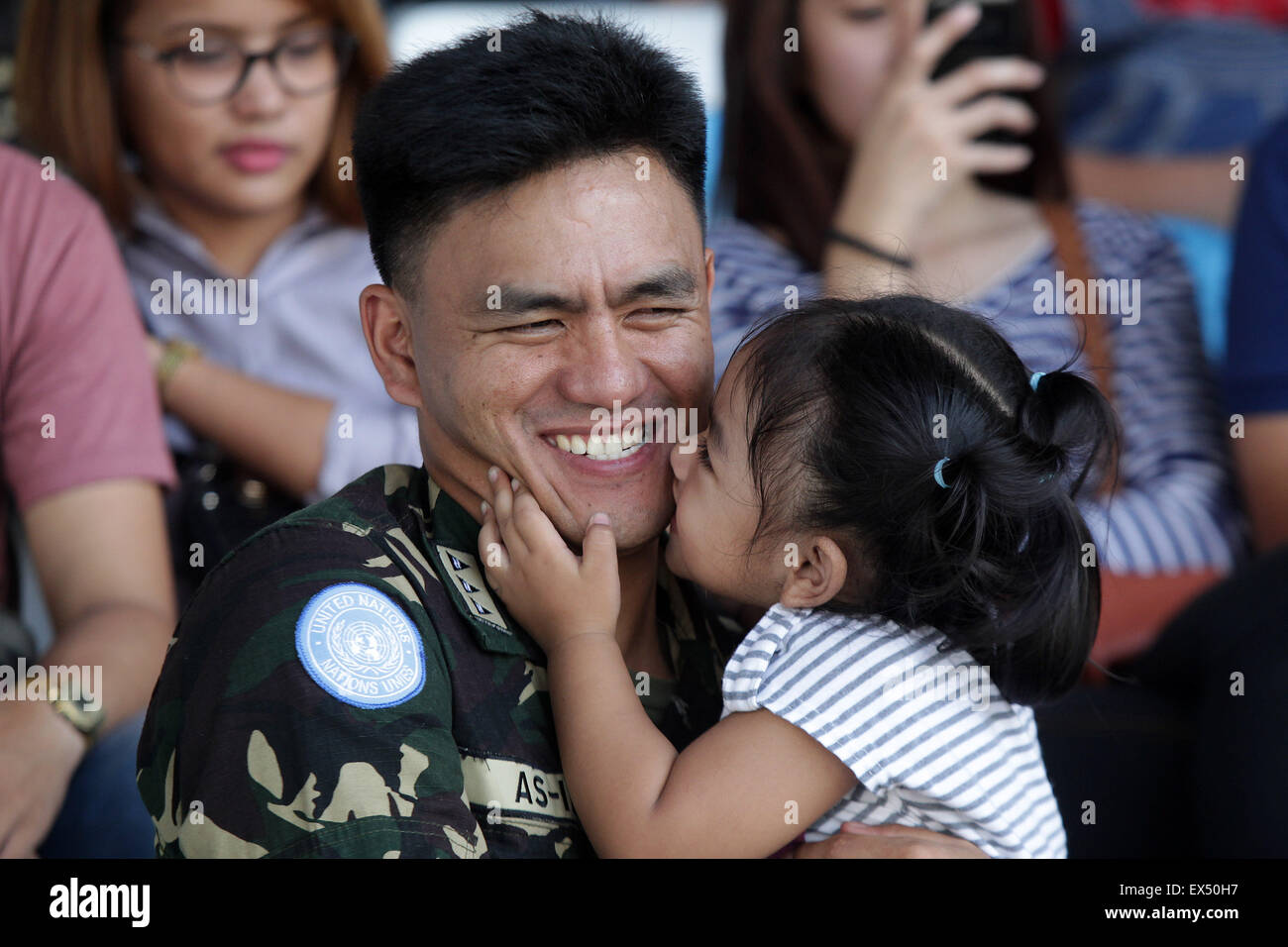 Pasay City, Philippines. 7th July, 2015. A member of the UN ...
