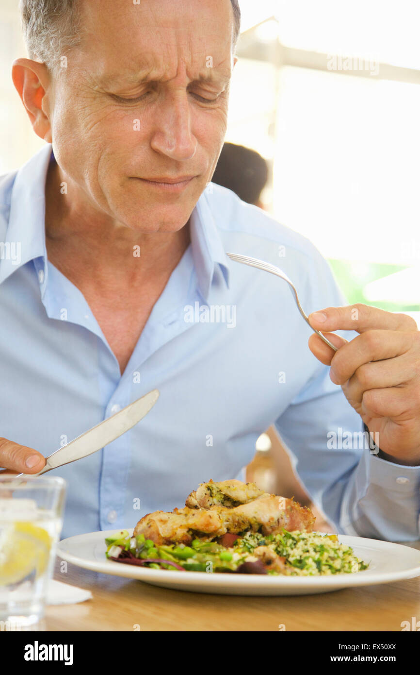 Man Eating Close Up Fork High Resolution Stock Photography and Images ...