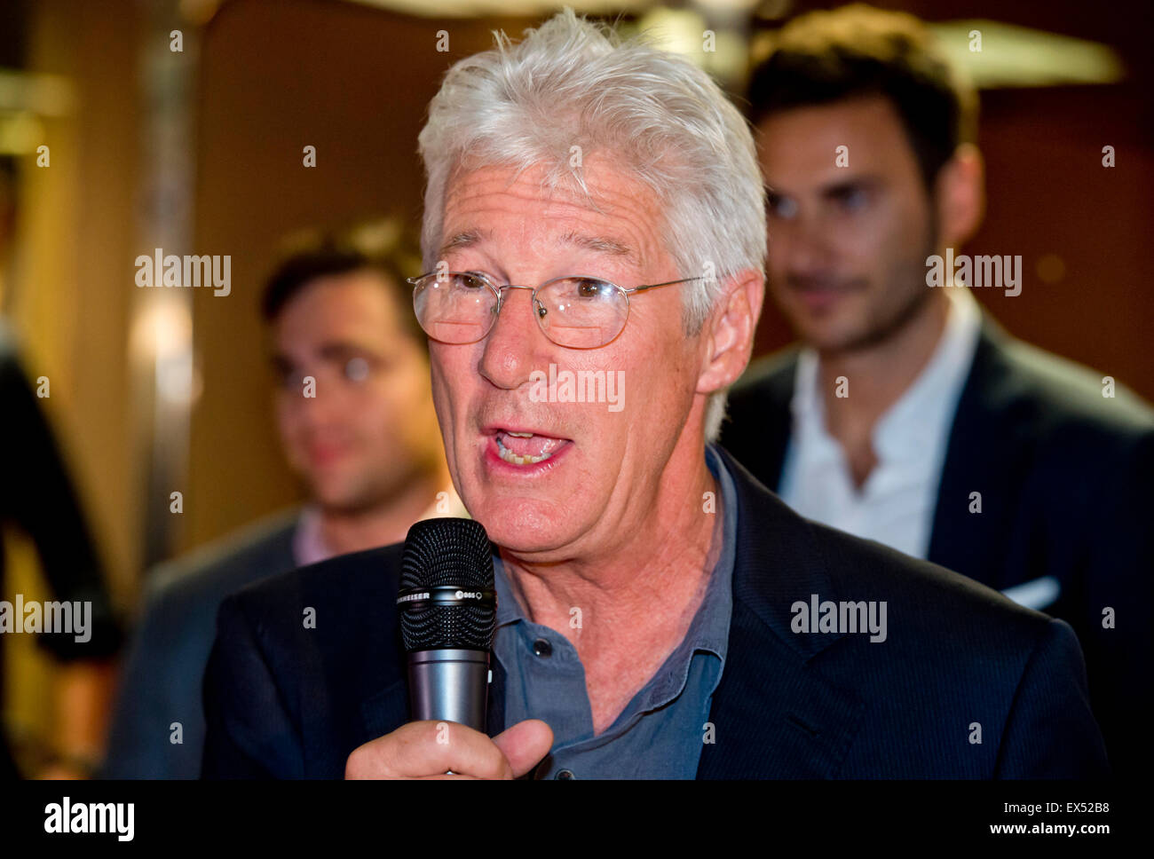 U.S. actor Richard Gere speaks prior to the screening the movie Franny ...