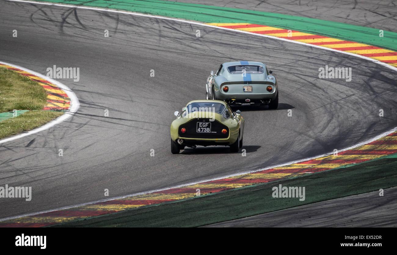 Classic Car racing at the Spa Classic 2015 Stock Photo - Alamy