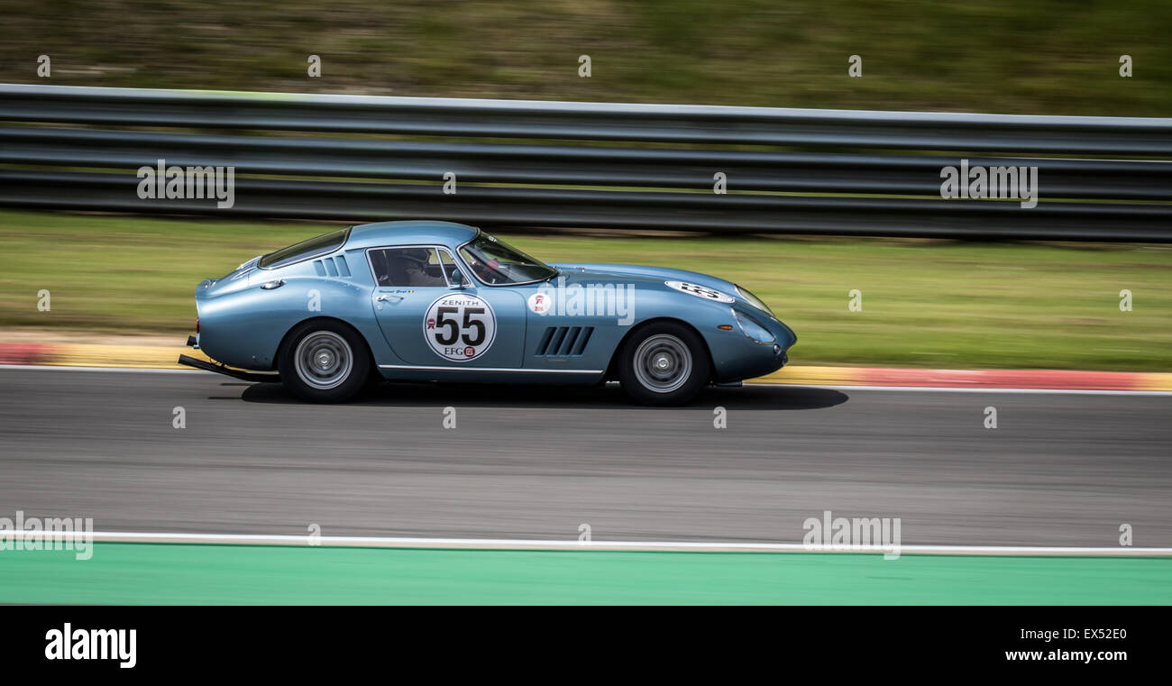 Classic Car racing at the Spa Classic 2015 Stock Photo - Alamy