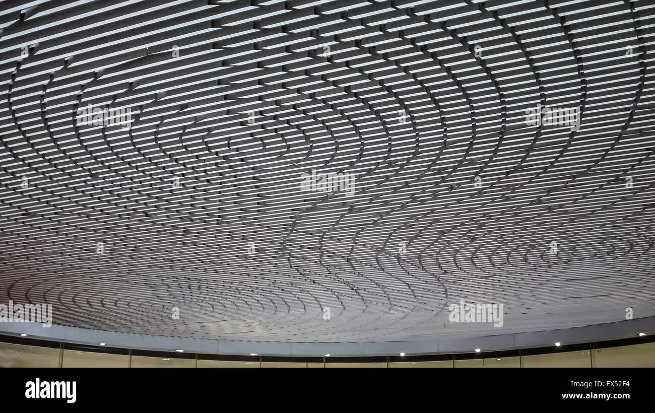 Ceiling with ripples design Stock Photo - Alamy