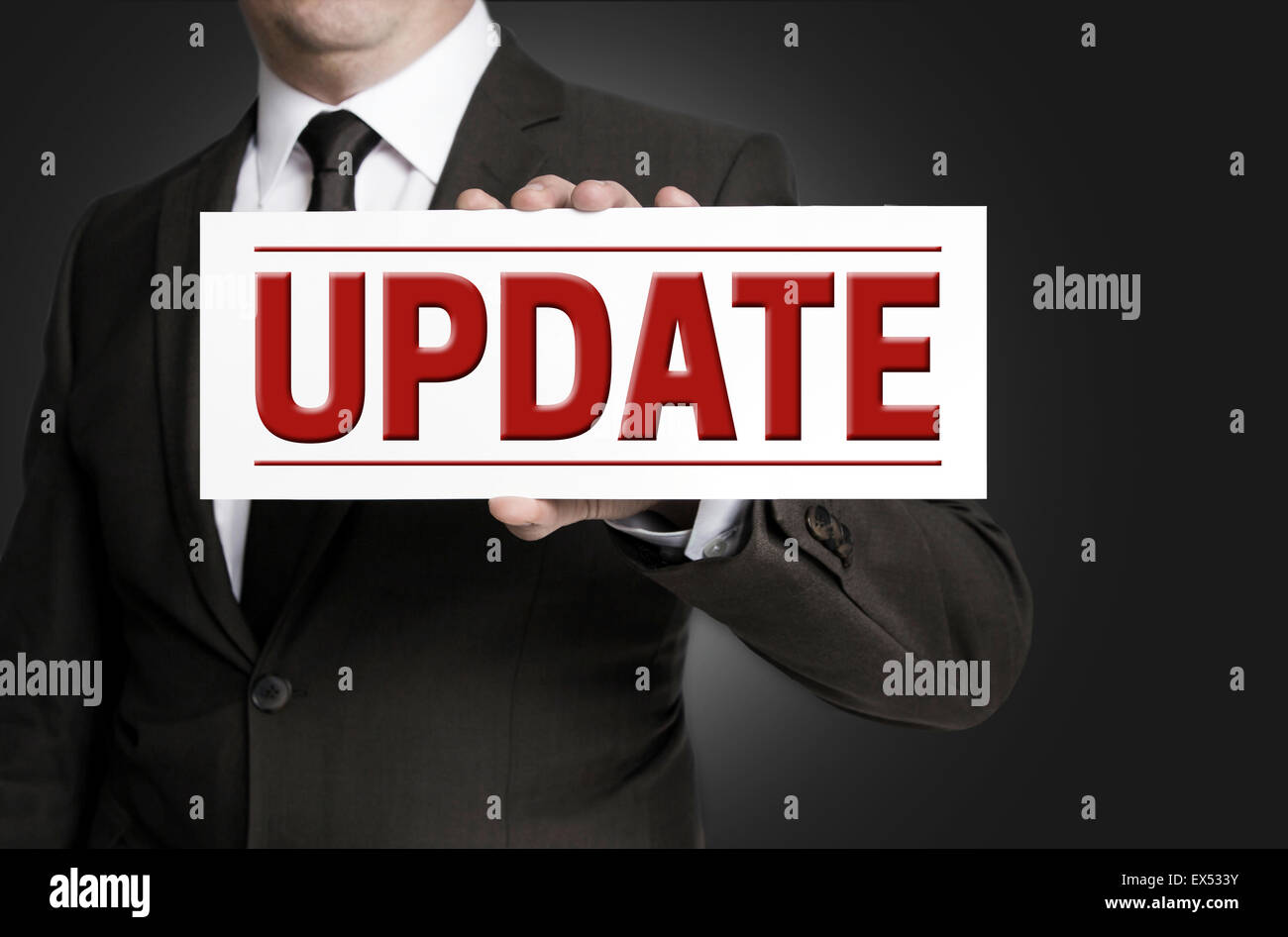 Update sign hi-res stock photography and images - Alamy