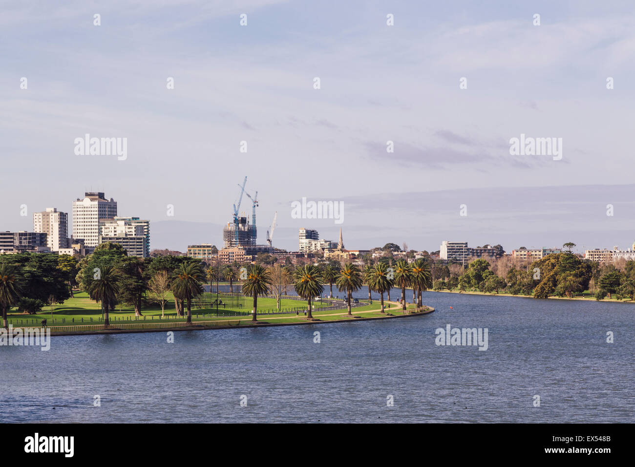 Albert park melbourne jogging hi-res stock photography and images - Alamy